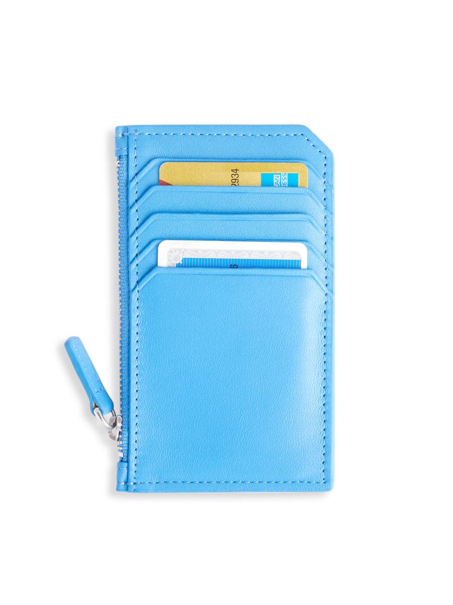 Royce New York Zip Leather Card Wallet | Saks Fifth Avenue