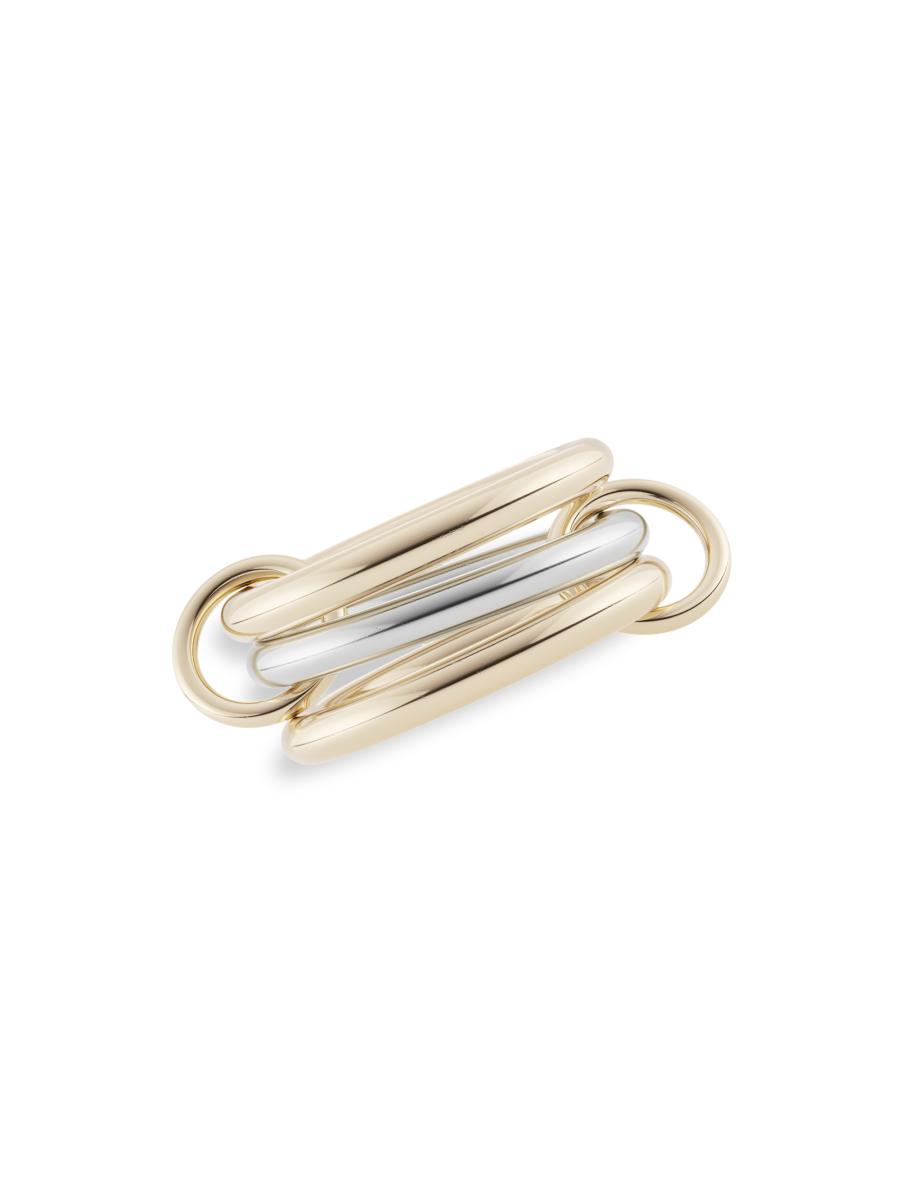 Spinelli Kilcollin Taurus 18K Yellow Gold & Sterling Silver 3-Link Ring ...