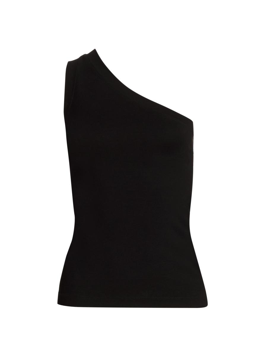 Rosetta Getty One-Shoulder Peplum Tank Top | Saks Fifth Avenue