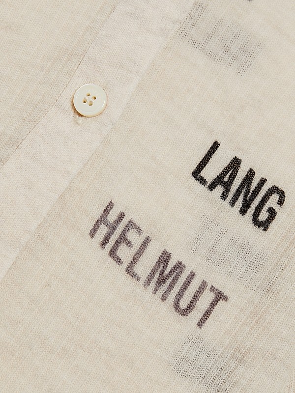 Shop Helmut Lang Logo-Print Wool Cardigan | Saks Fifth Avenue Shop Helmut Lang Logo-Print Wool Cardigan | Saks Fifth Avenue