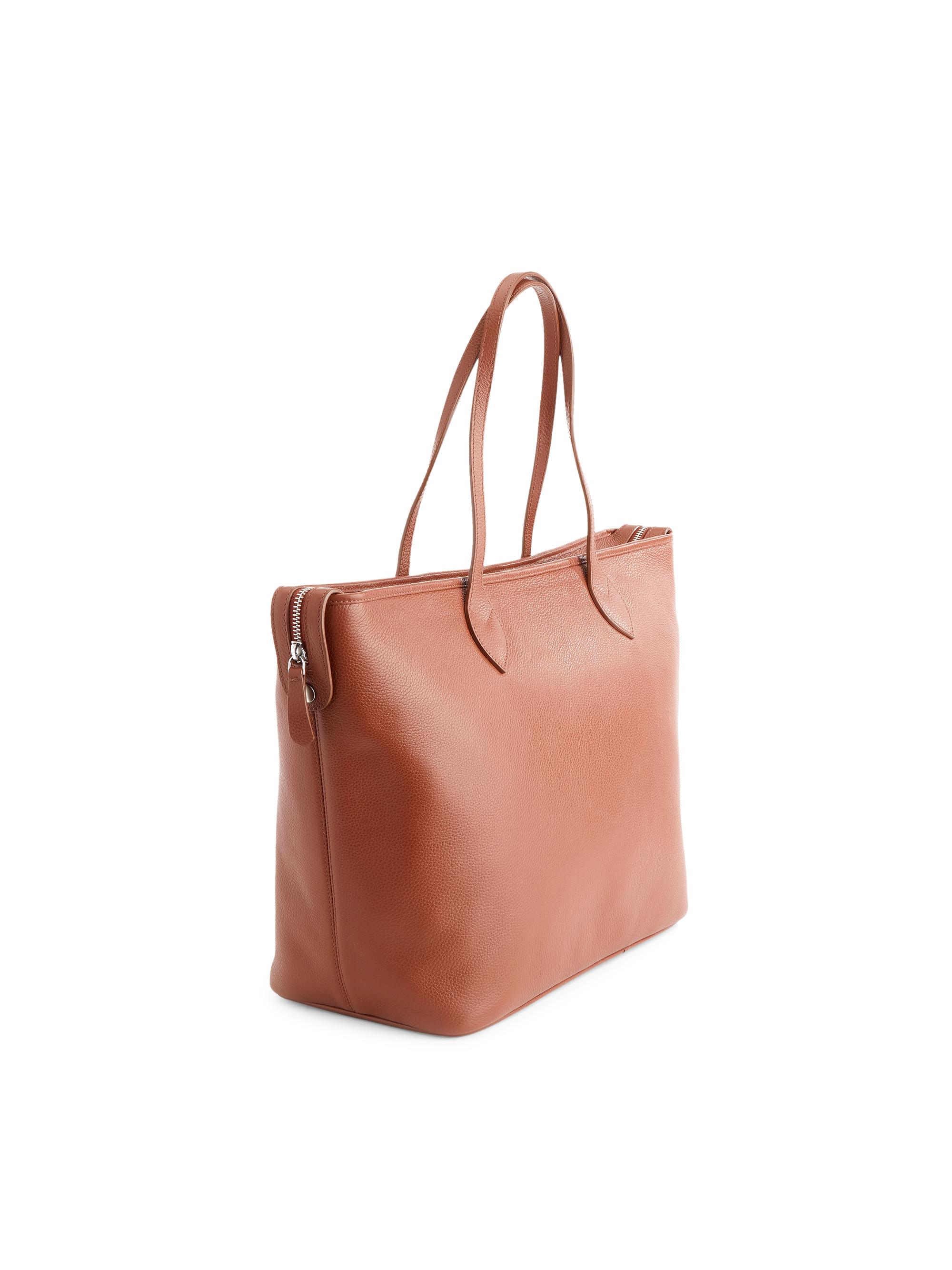 Royce New York Pebble Grain Wide Tote Bag | Saks Fifth Avenue