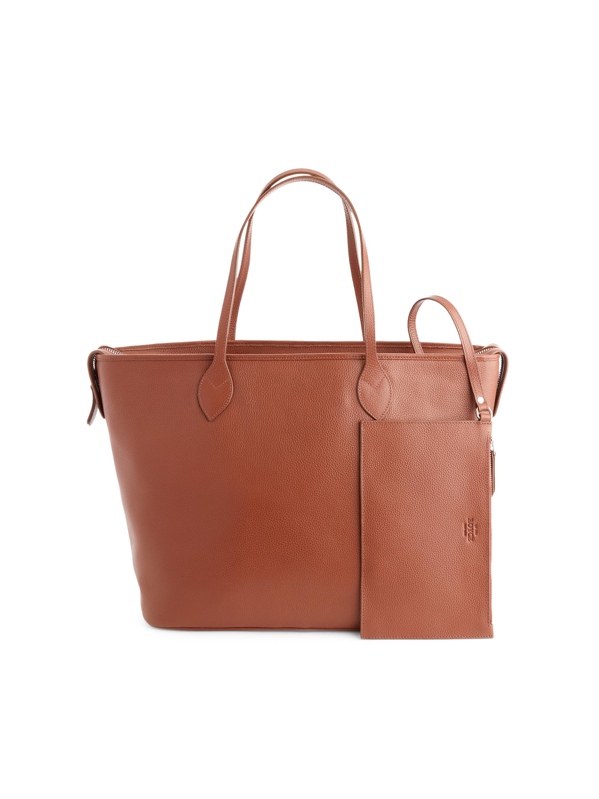 Royce New York Pebble Grain Wide Tote Bag | Saks Fifth Avenue