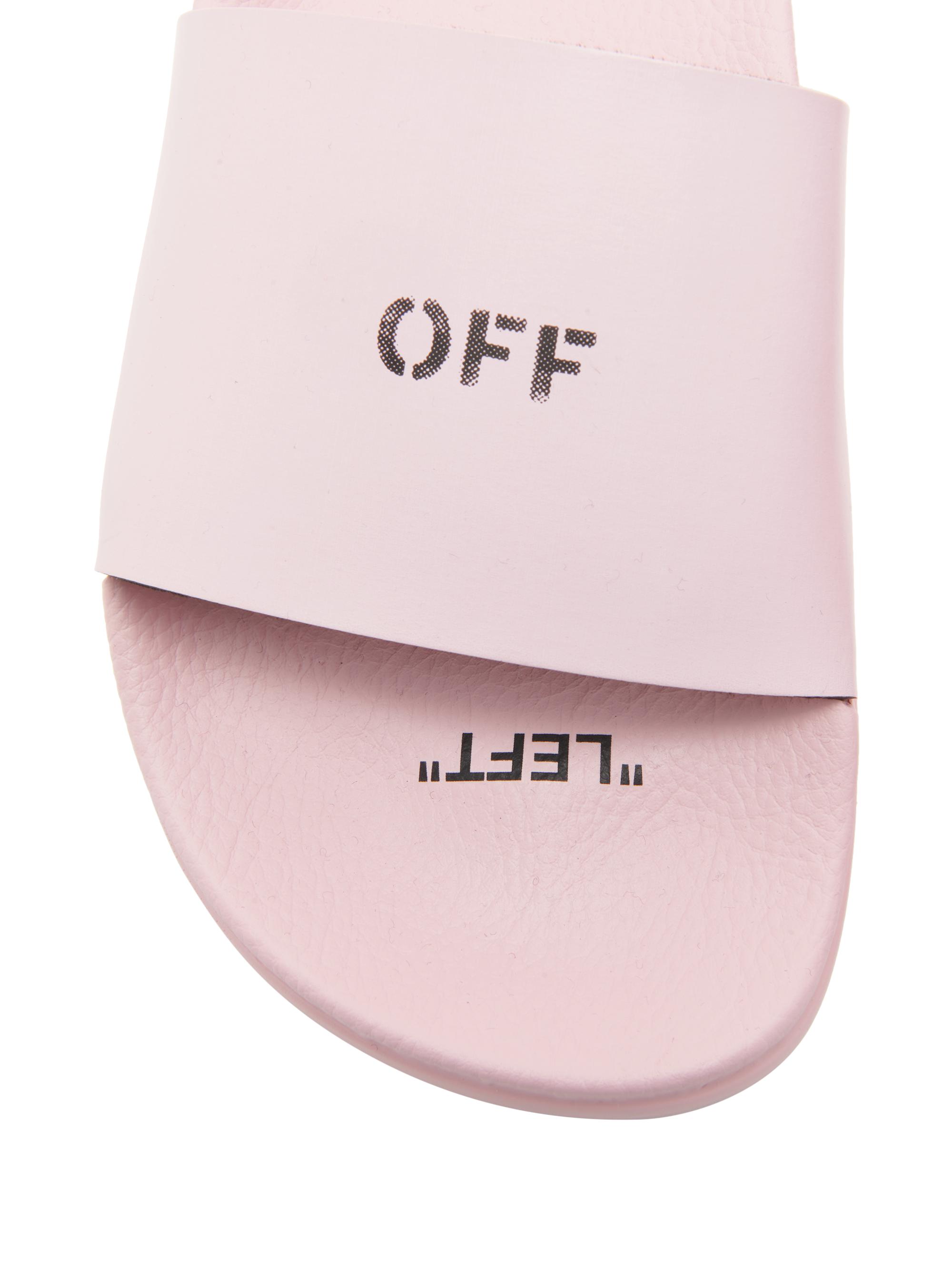 Off-White Logo Pool Slider Sandals | Saks Fifth Avenue