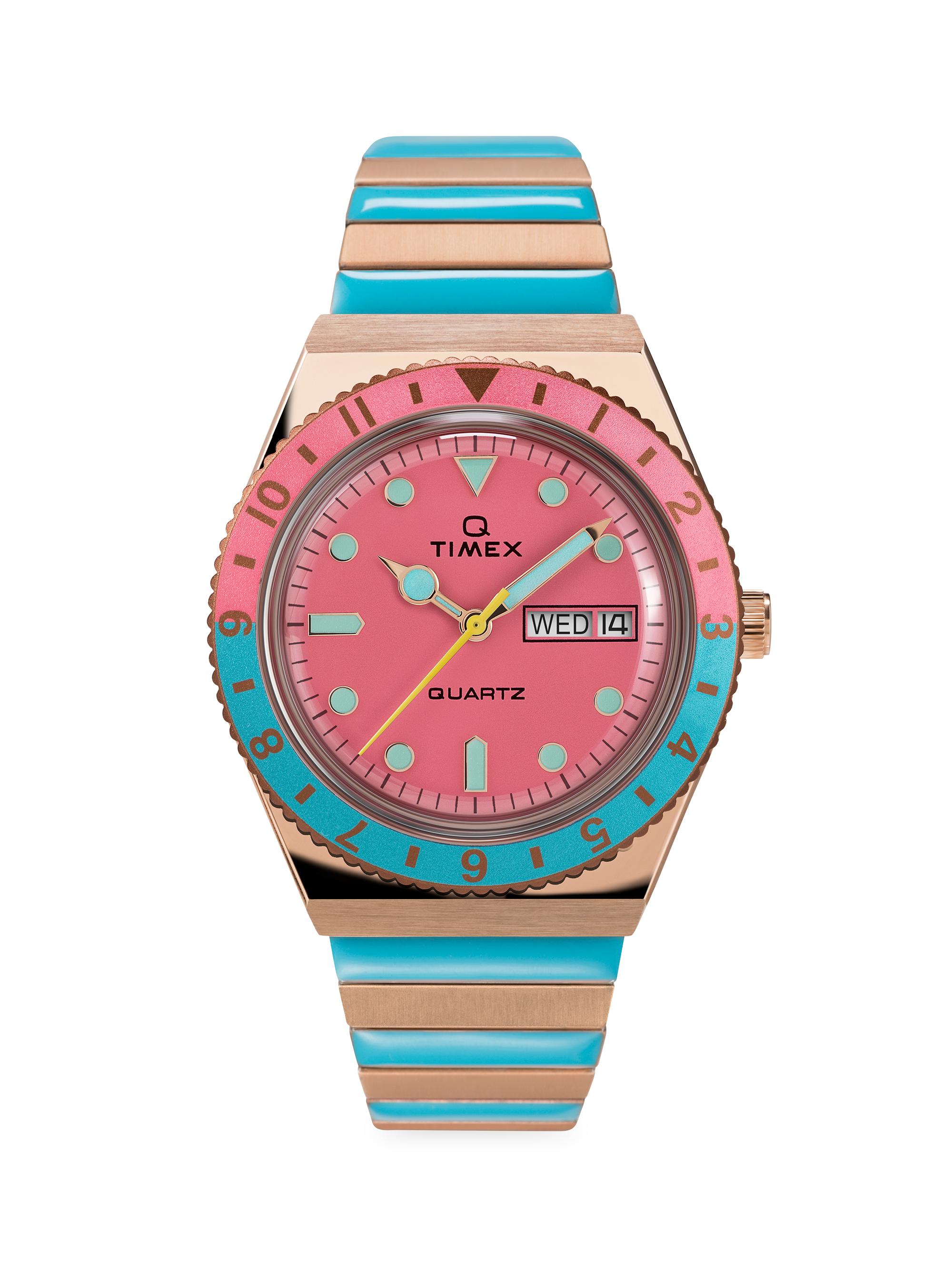 Q Timex Malibu Stainless Steel Expansion Band Watch for sale | North ...
