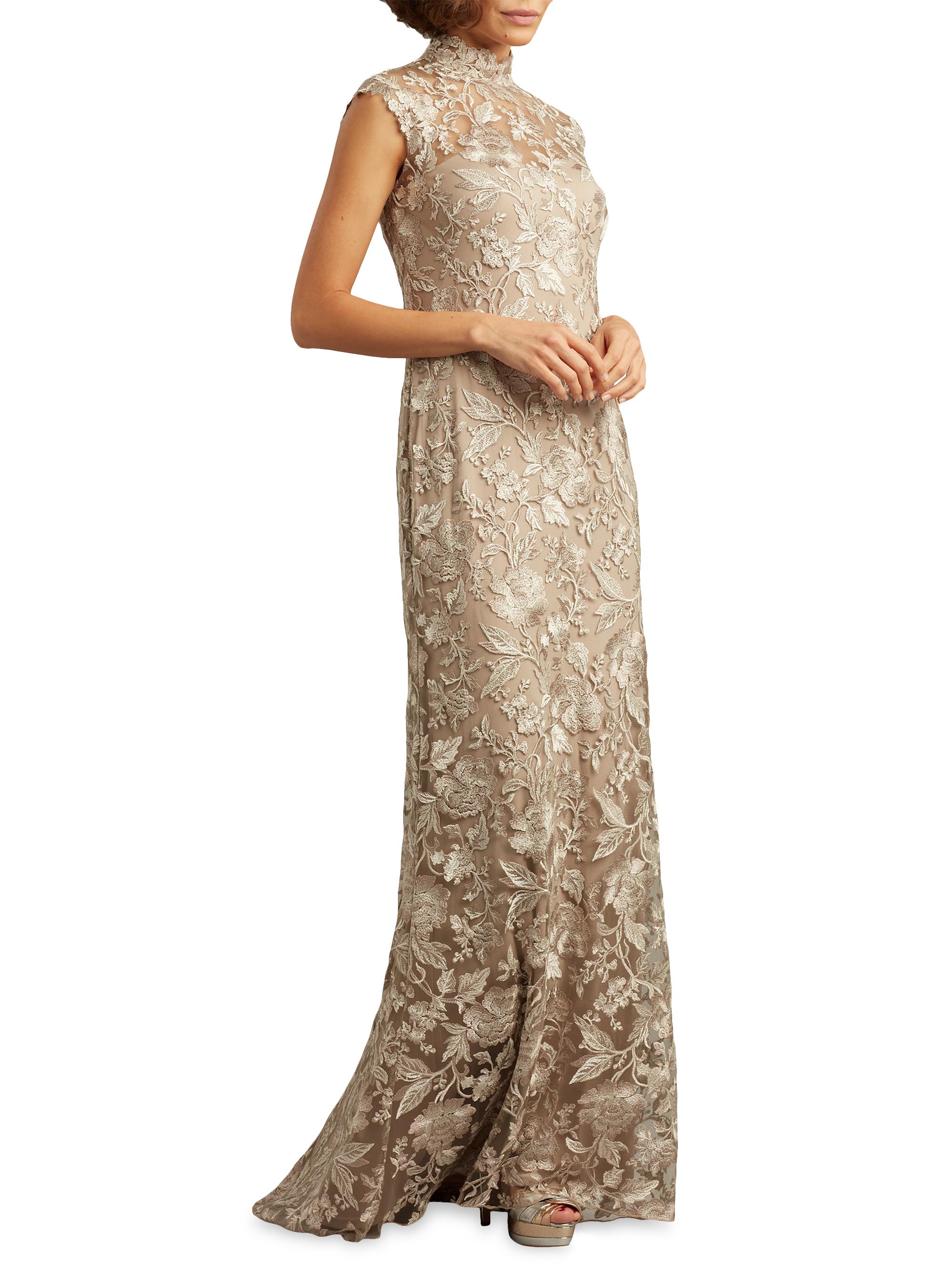 Tadashi Shoji Qara Embroidered Gown | Saks Fifth Avenue