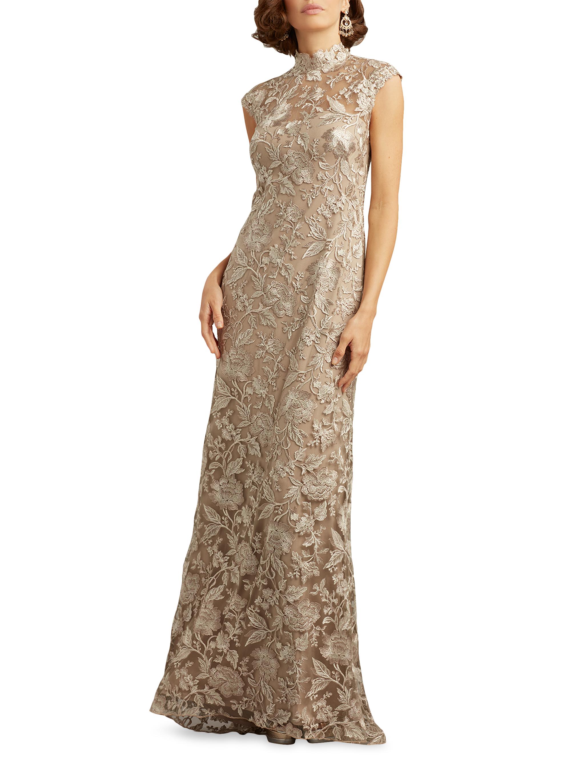 Tadashi Shoji Qara Embroidered Gown | Saks Fifth Avenue