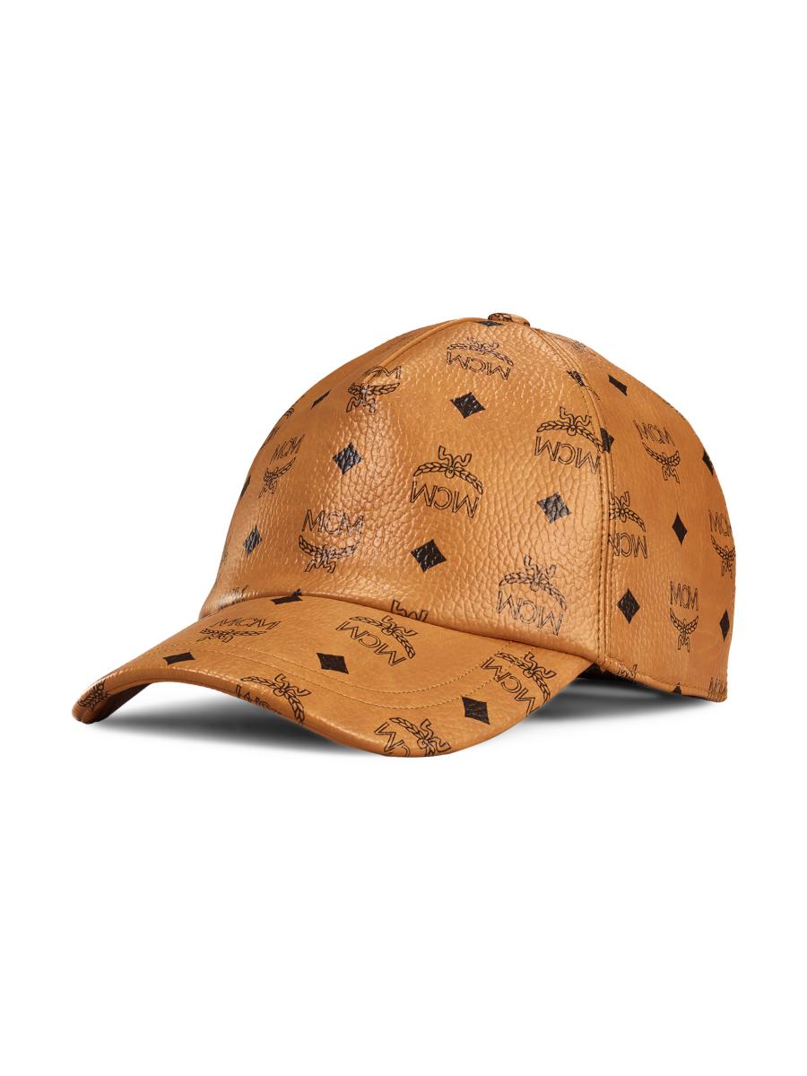 Shop MCM Visetos Monogram Leather Baseball Cap | Saks Fifth Avenue