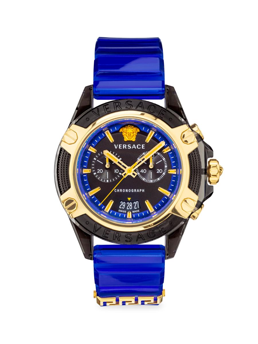 Versace Icon Active Silicone Strap Chronograph Watch | Saks Fifth Avenue