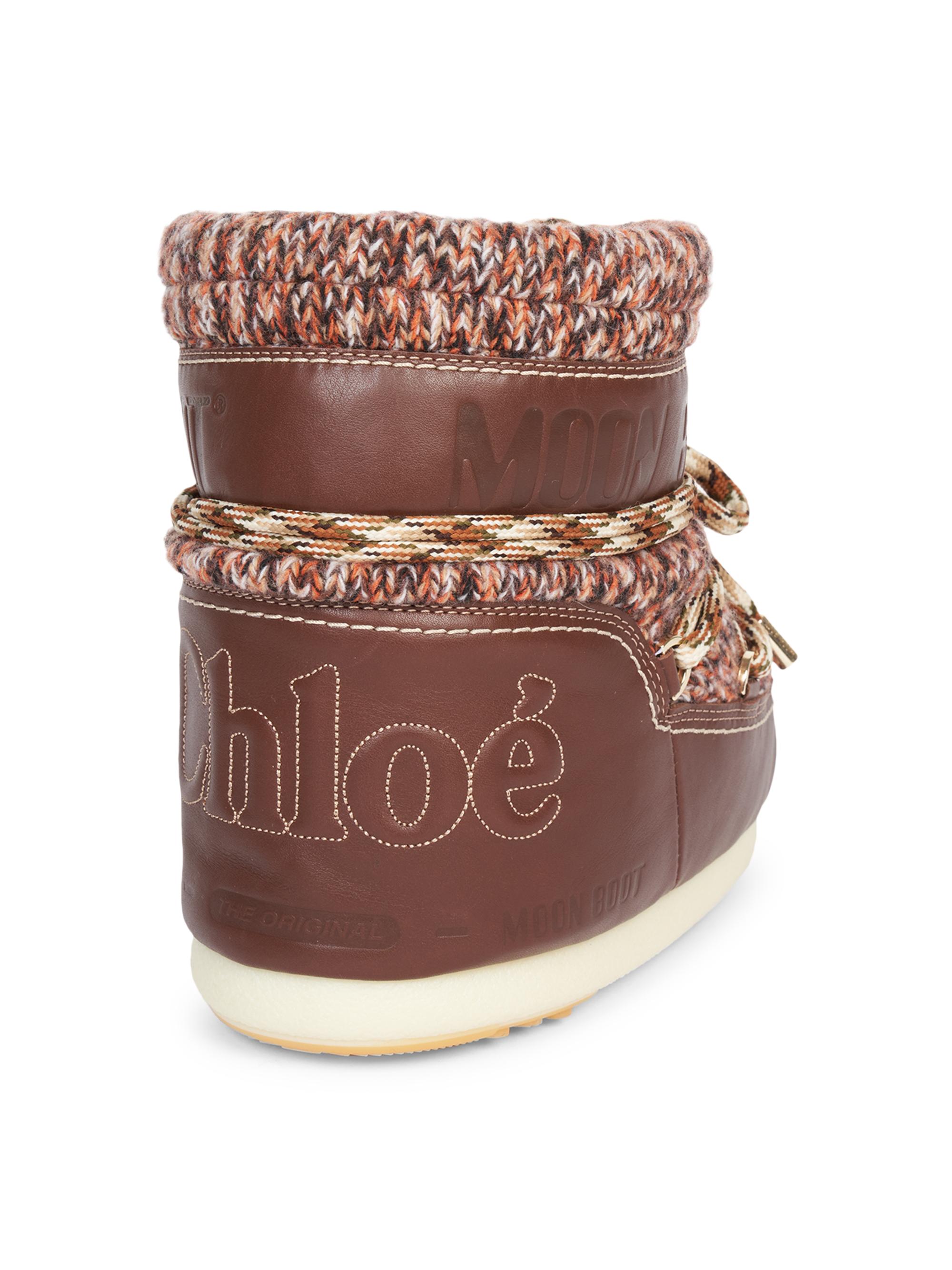 Chloé Moon Boot x Chloe Wool Ankle Boots | Saks Fifth Avenue