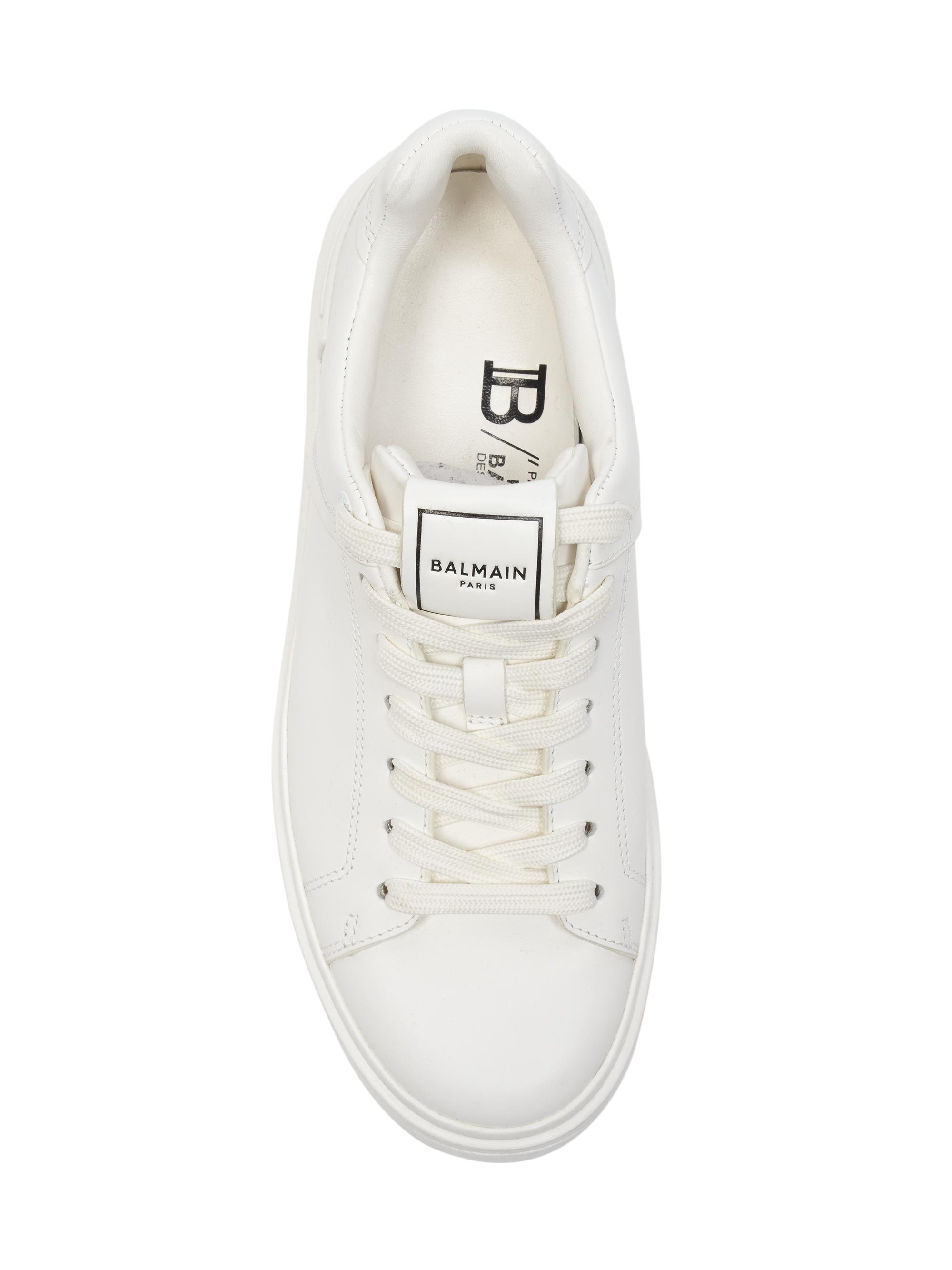 Balmain B Bold Logo Leather Low-Top Sneakers | Saks Fifth Avenue