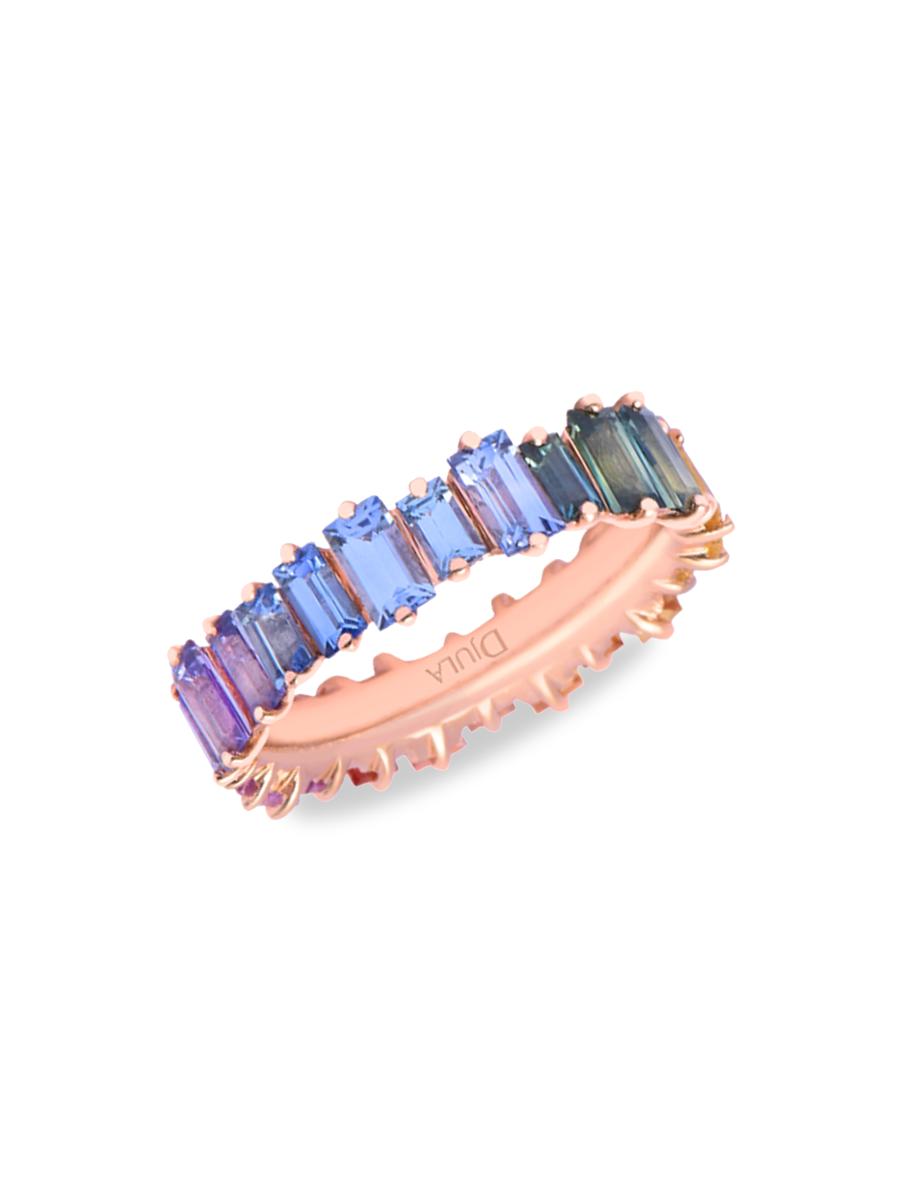 Djula Rainbow 18K Rose Gold & Sapphire Ring | Saks Fifth Avenue
