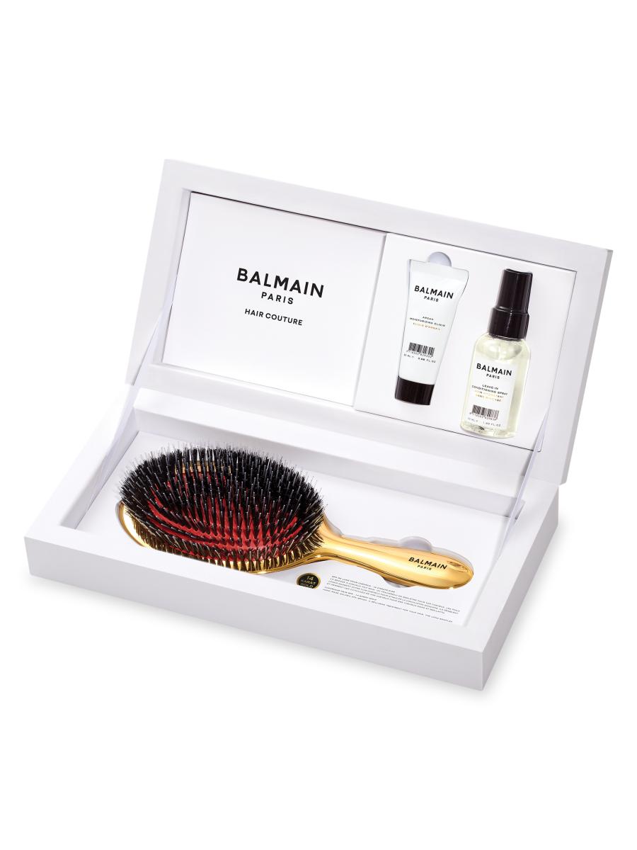 Balmain Hair Standard Golden Spa Brush 3-Piece Set | Saks Fifth Avenue