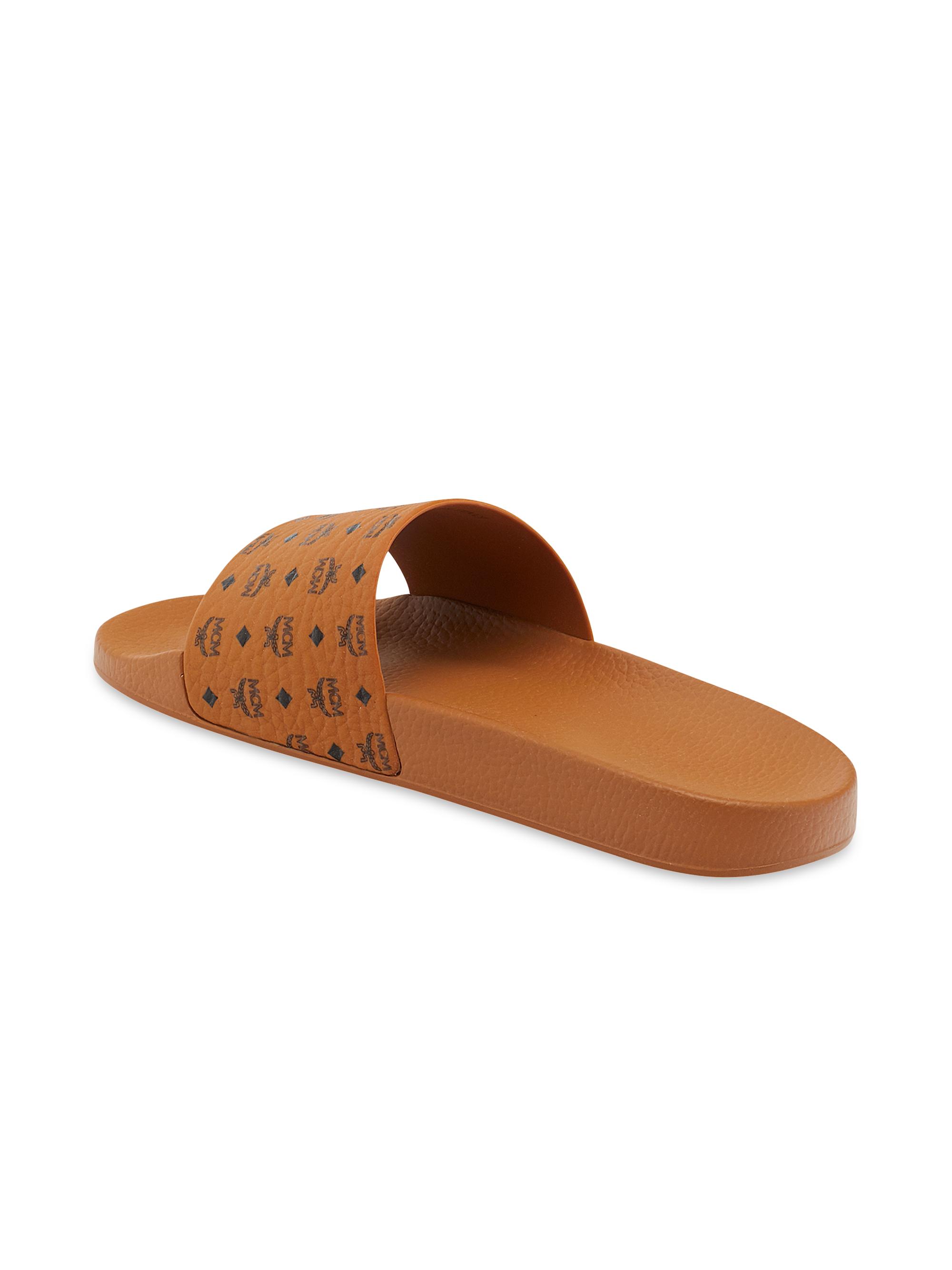 MCM Monogram Logo Slip-On Sandals | Saks Fifth Avenue