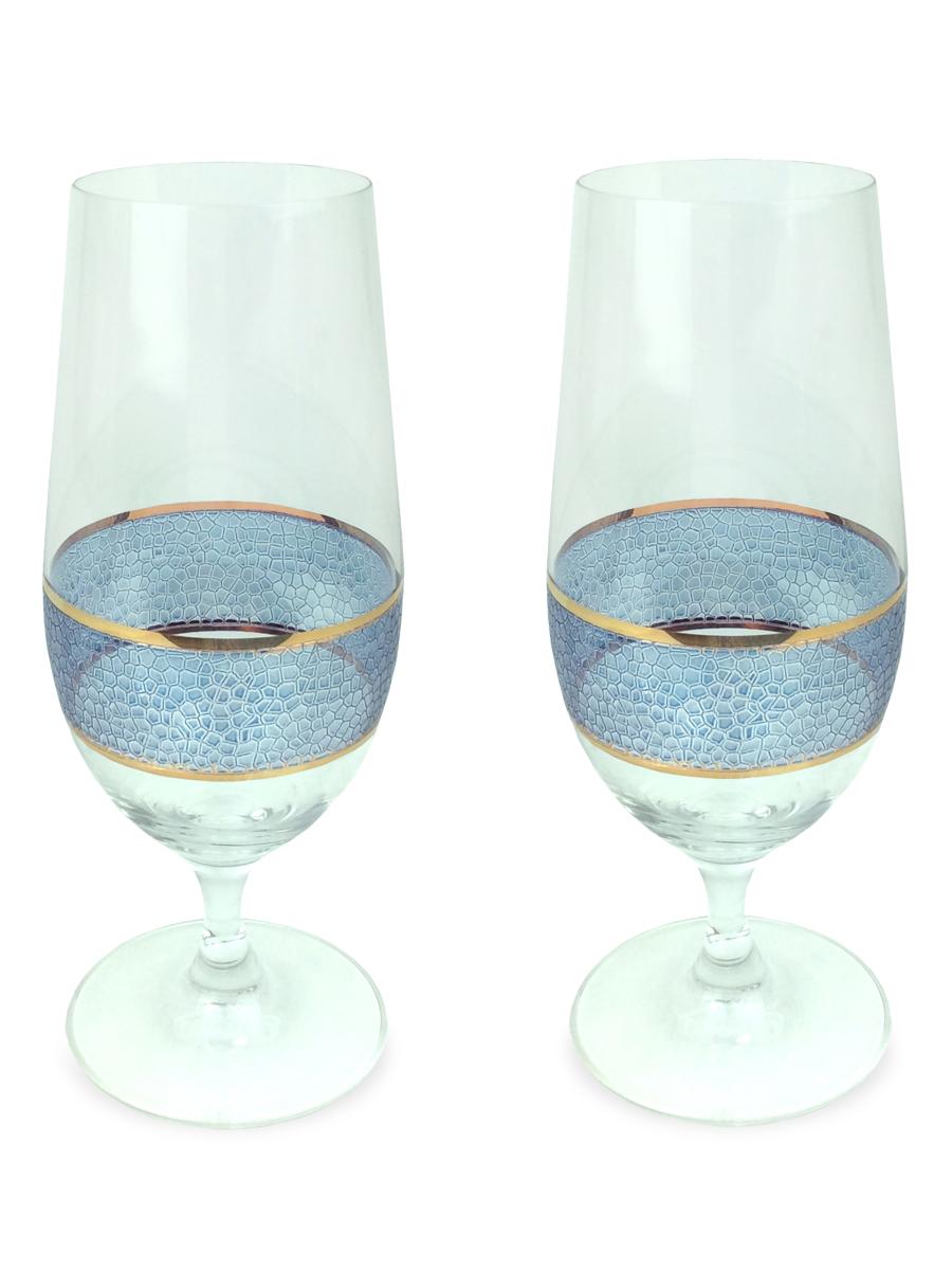 Michael Wainwright Panthera Indigo 2-Piece Stemmed Water Glass Set ...