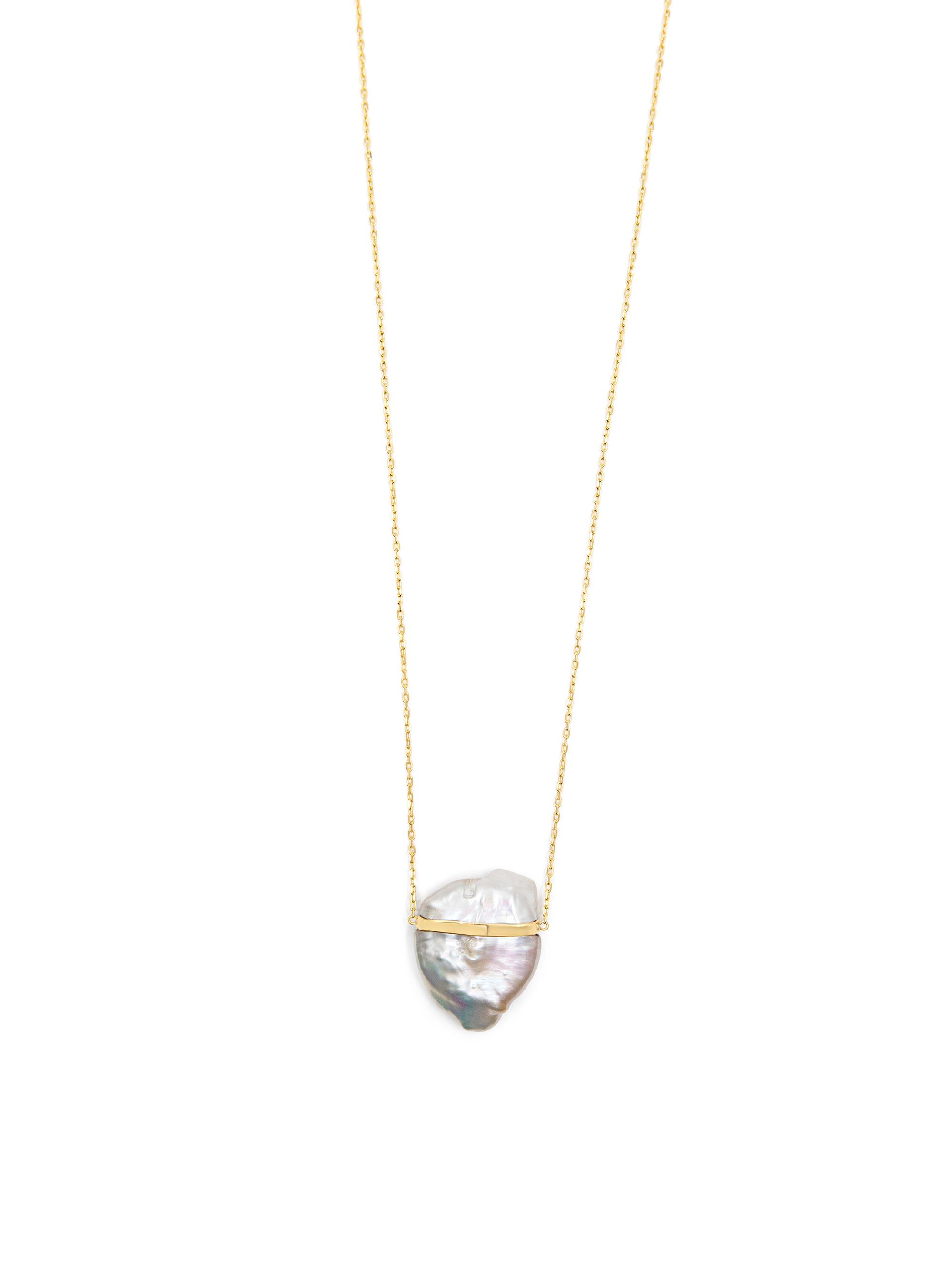 Jia Jia Ocean 14K Yellow Gold & 20MM Freshwater Pearl Pendant Necklace ...