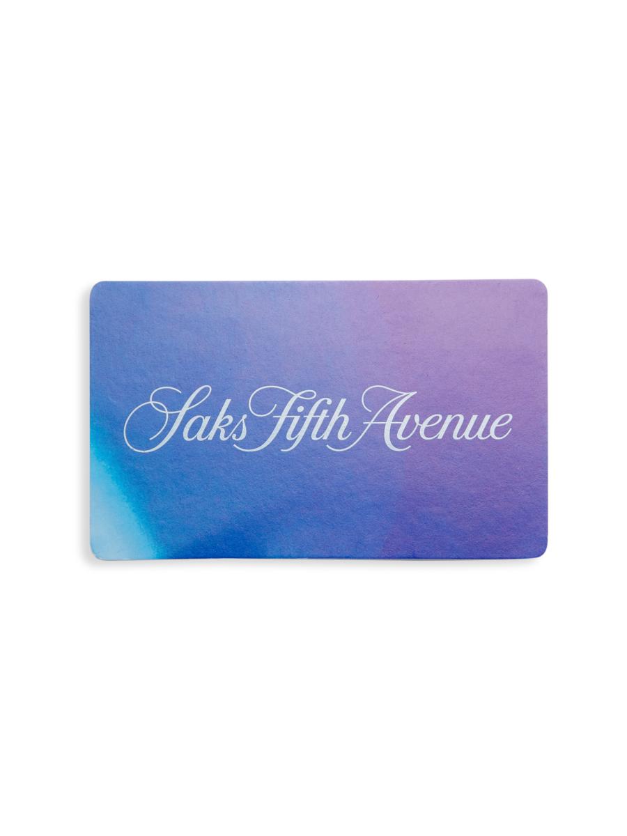 Shop Saks Fifth Avenue Blue Iridecent Gift Card | Saks Fifth Avenue