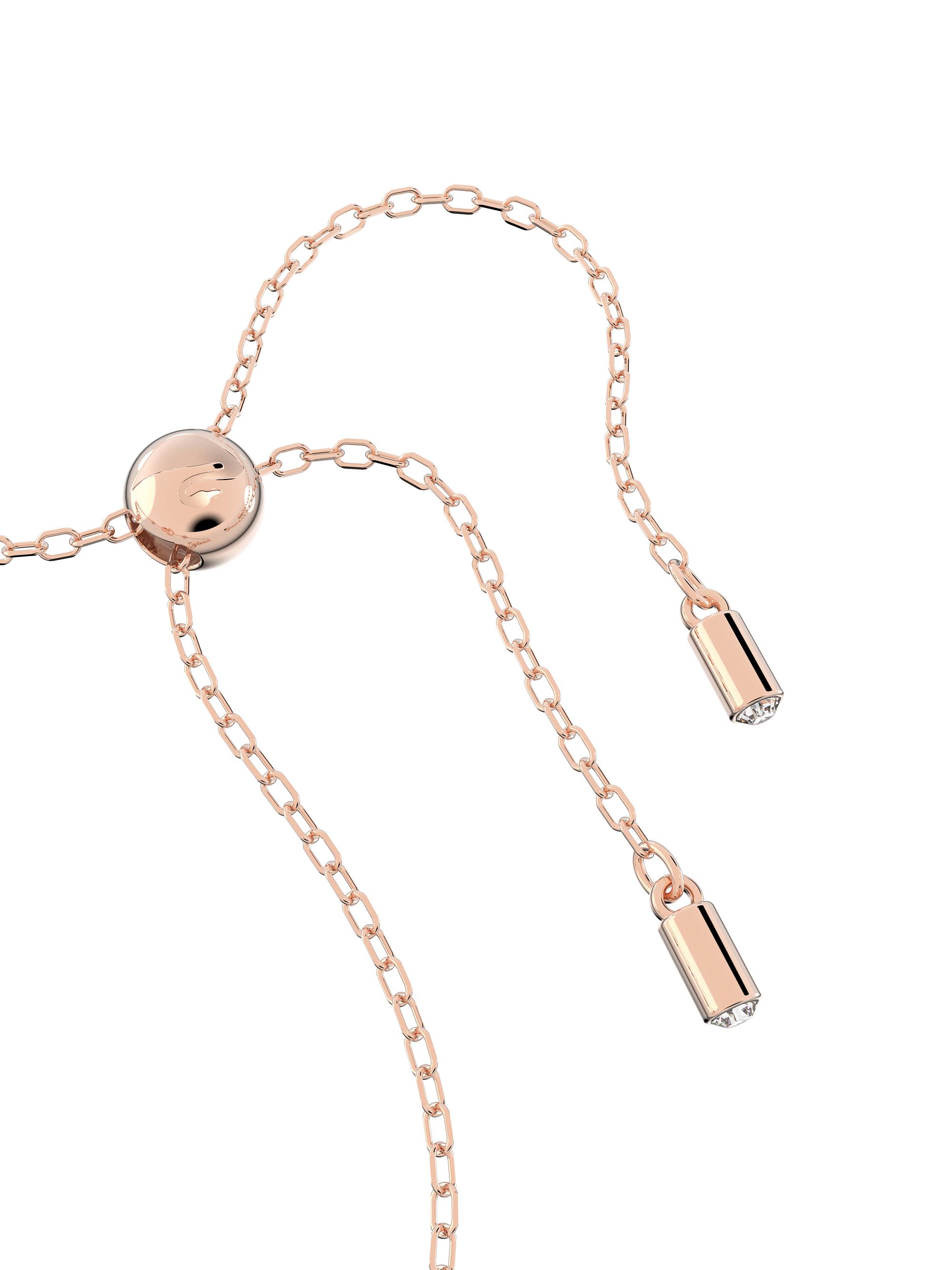 Swarovski Dextera Rose Goldplated Crystal Interlocking Circle Bracelet ...