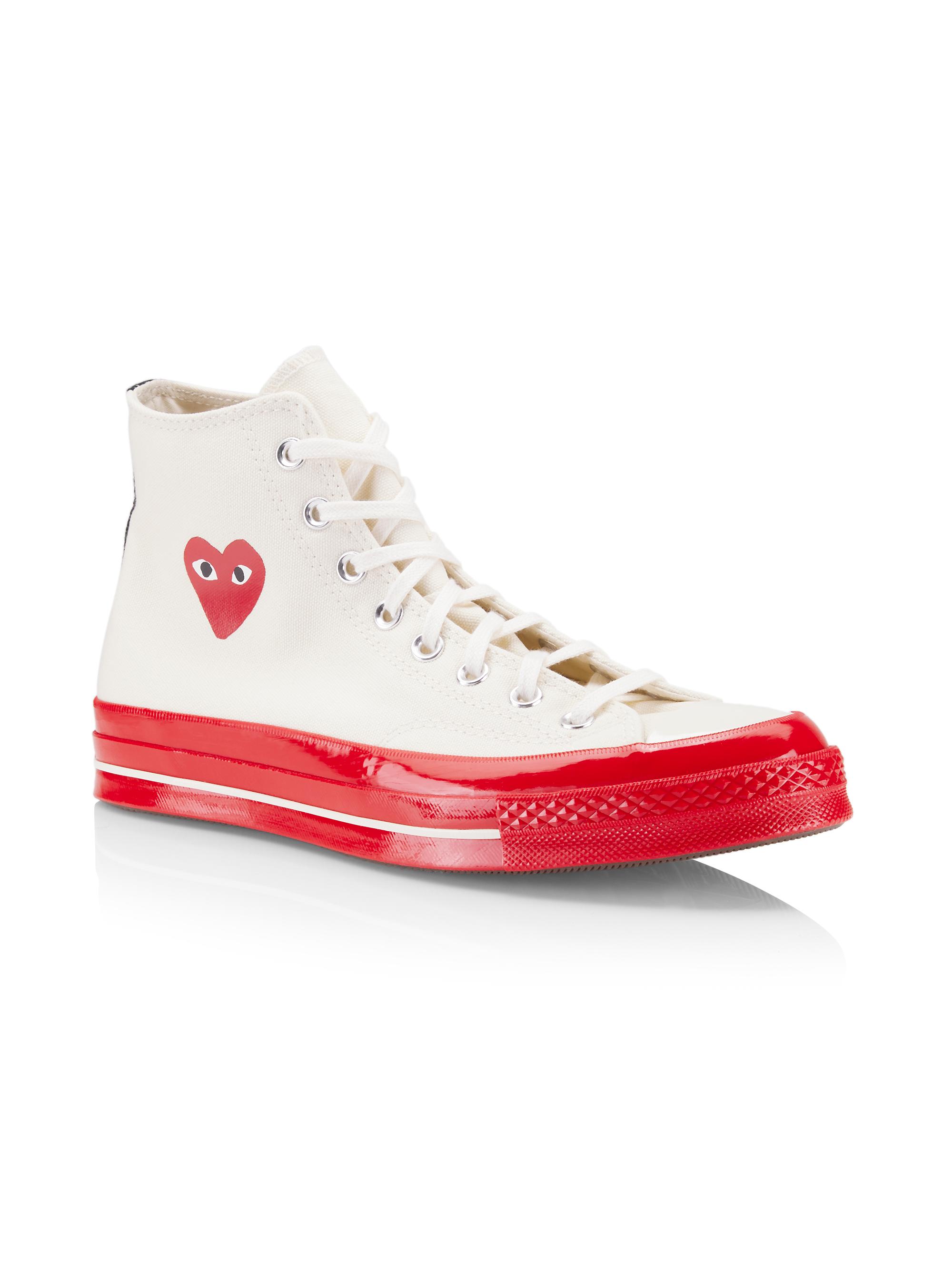 Comme des Garçons PLAY CdG PLAY x Converse Chuck 70 High-Top Sneakers ...