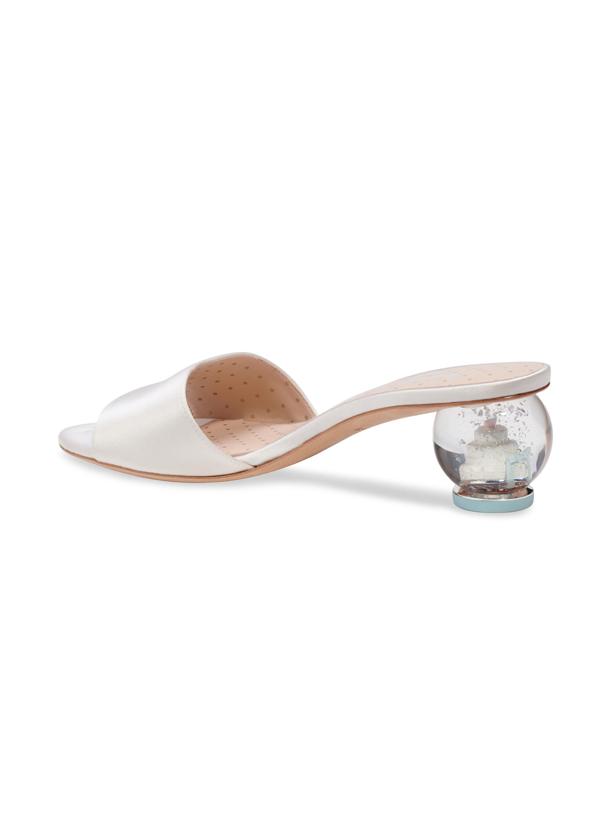 kate spade new york Love Satin Sculptural-Heel Mules | Saks Fifth Avenue