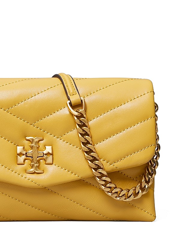 Shop Tory Burch Kira Chevron Leather Chain Wallet | Saks Shop Tory Burch Kira Chevron Leather Chain Wallet | Saks