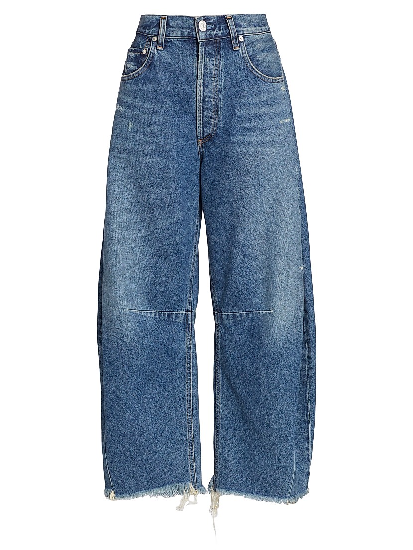 Shop Citizens of Humanity Horseshoe Straight Wide-Leg Jeans Shop Citizens of Humanity Horseshoe Straight Wide-Leg Jeans