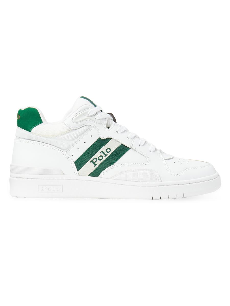 Polo Ralph Lauren Polo Court Mid-Top Pro Sneakers | Saks Fifth Avenue