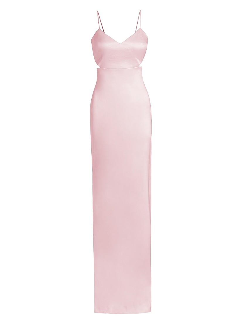 Shop Vera Wang Bride Christine Satin Waist Cut-Outs Gown Shop Vera Wang Bride Christine Satin Waist Cut-Outs Gown