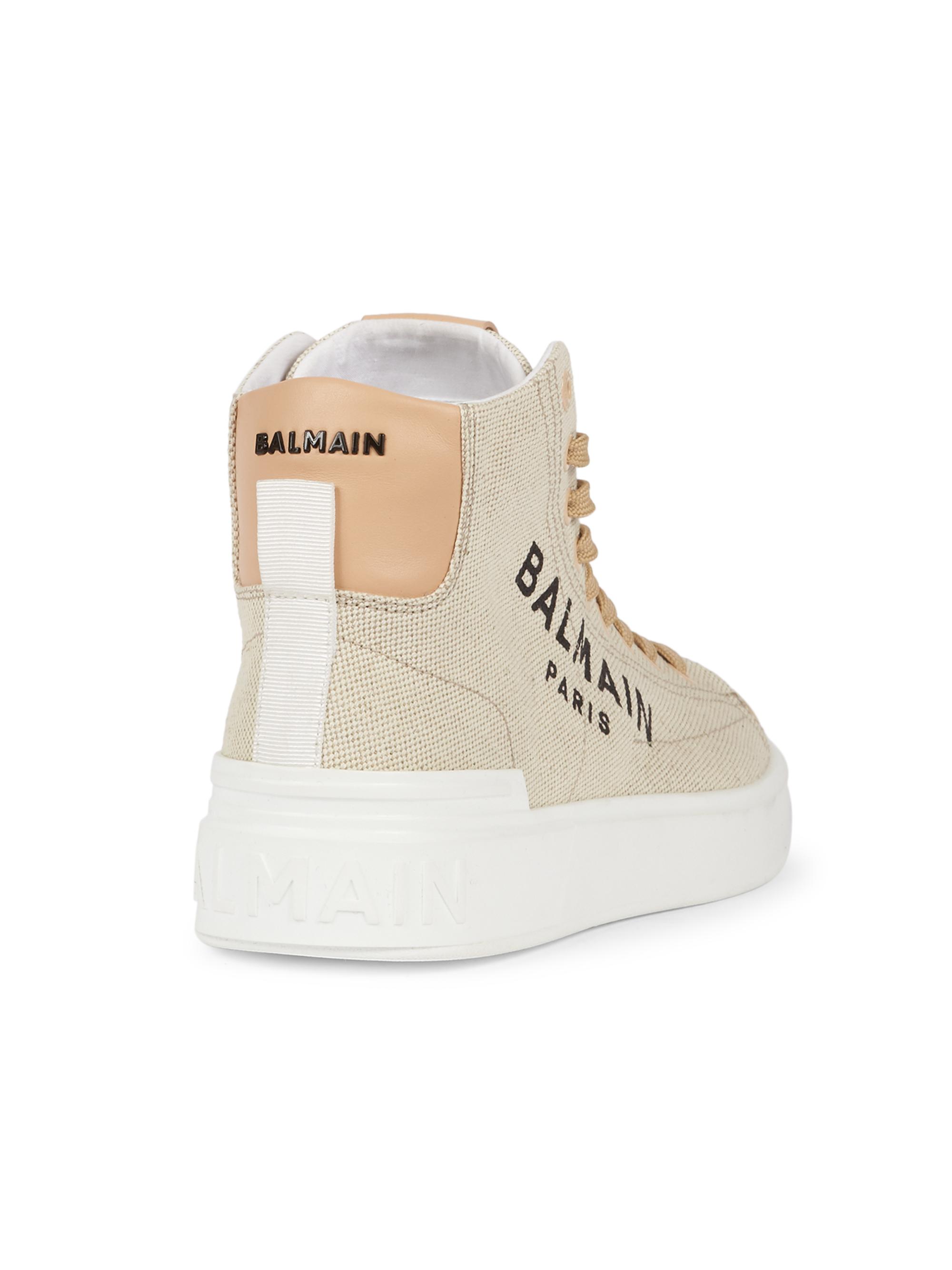 Balmain B Court Canvas High-Top Sneakers | Saks Fifth Avenue