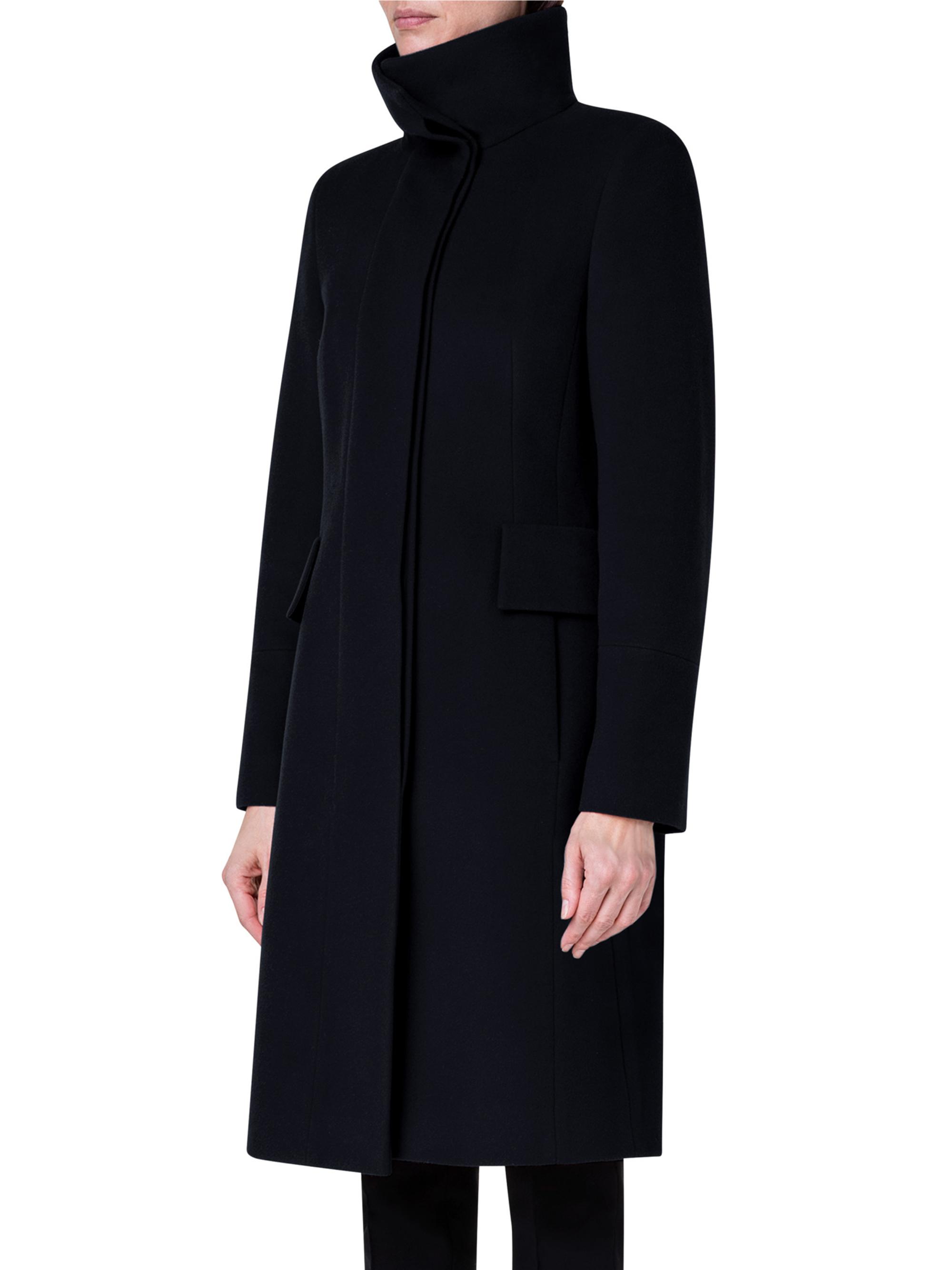 Akris punto Long Wool-Blend Coat | Saks Fifth Avenue