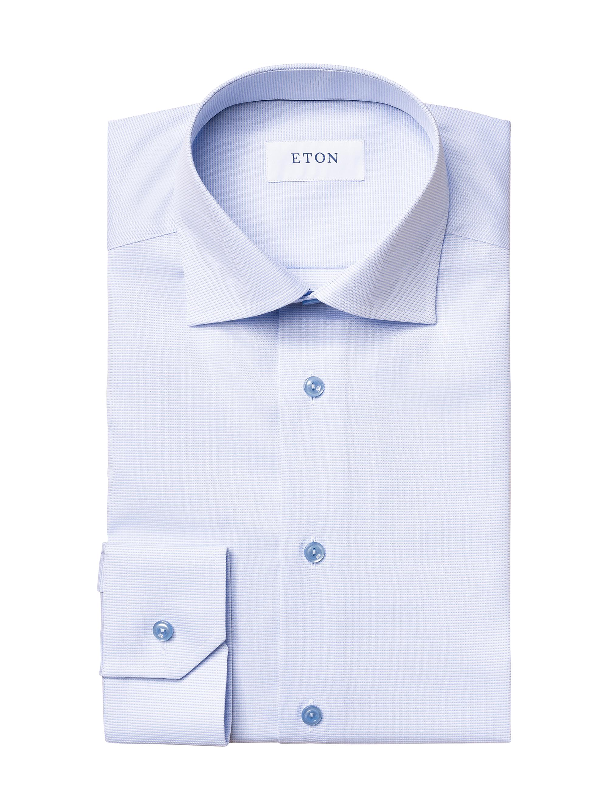 Eton Contemporary-Fit Textured Solid Shirt | Saks Fifth Avenue