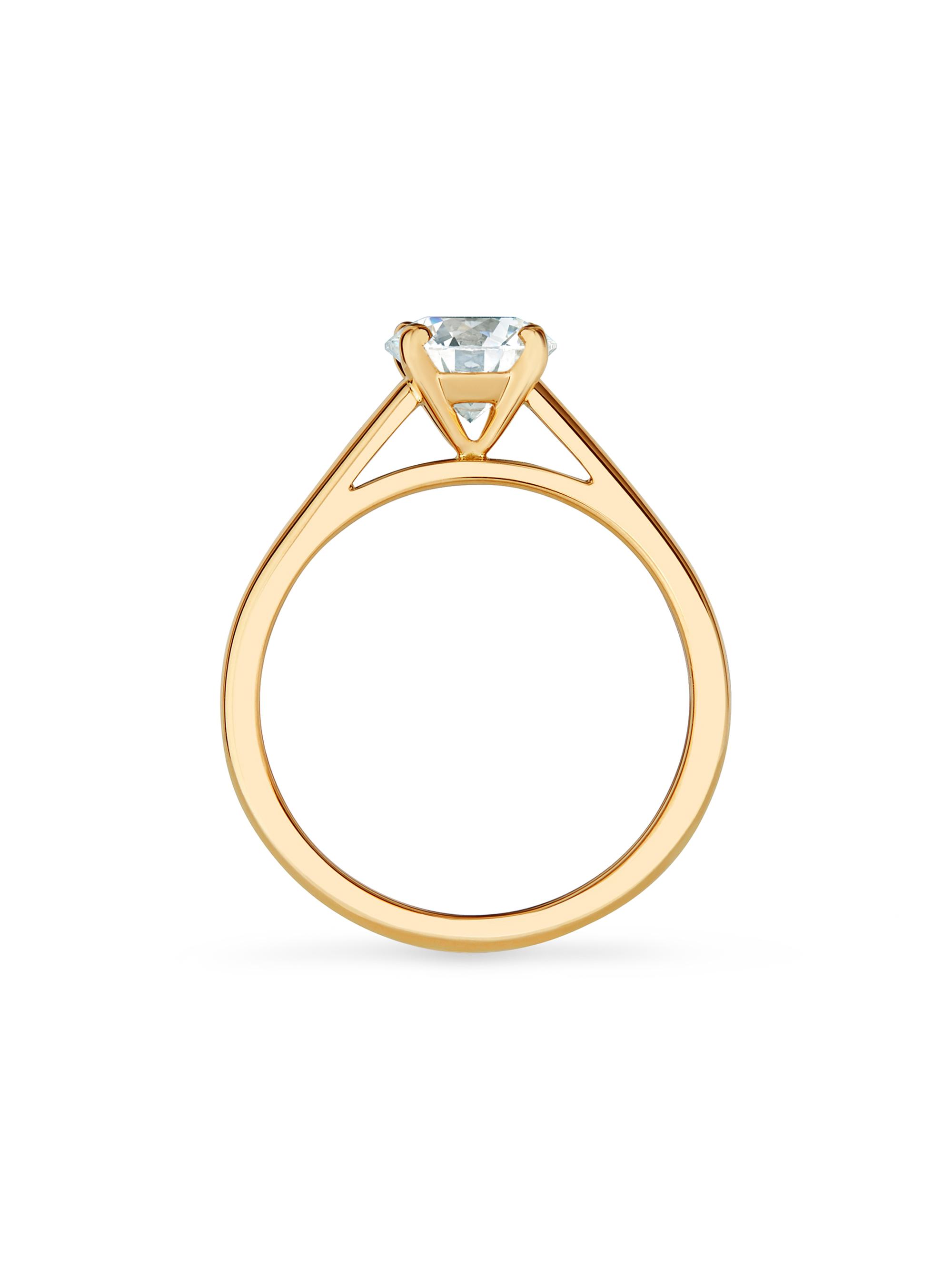 De Beers Jewellers DB Classic 18K Yellow Gold & 1.07 TCW Brilliant-Cut ...