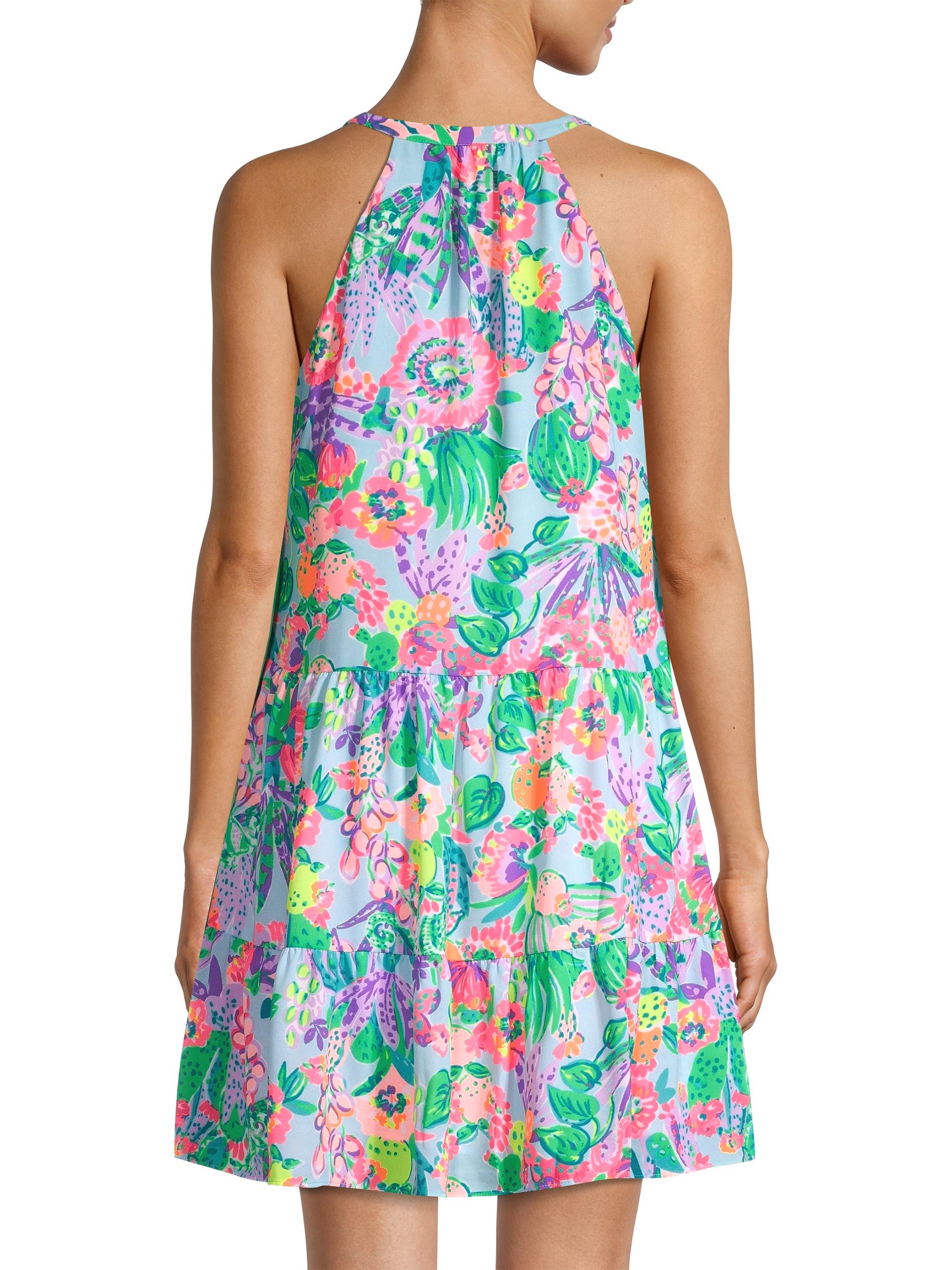 Lilly Pulitzer Carolane Floral Tiered Minidress | Saks Fifth Avenue