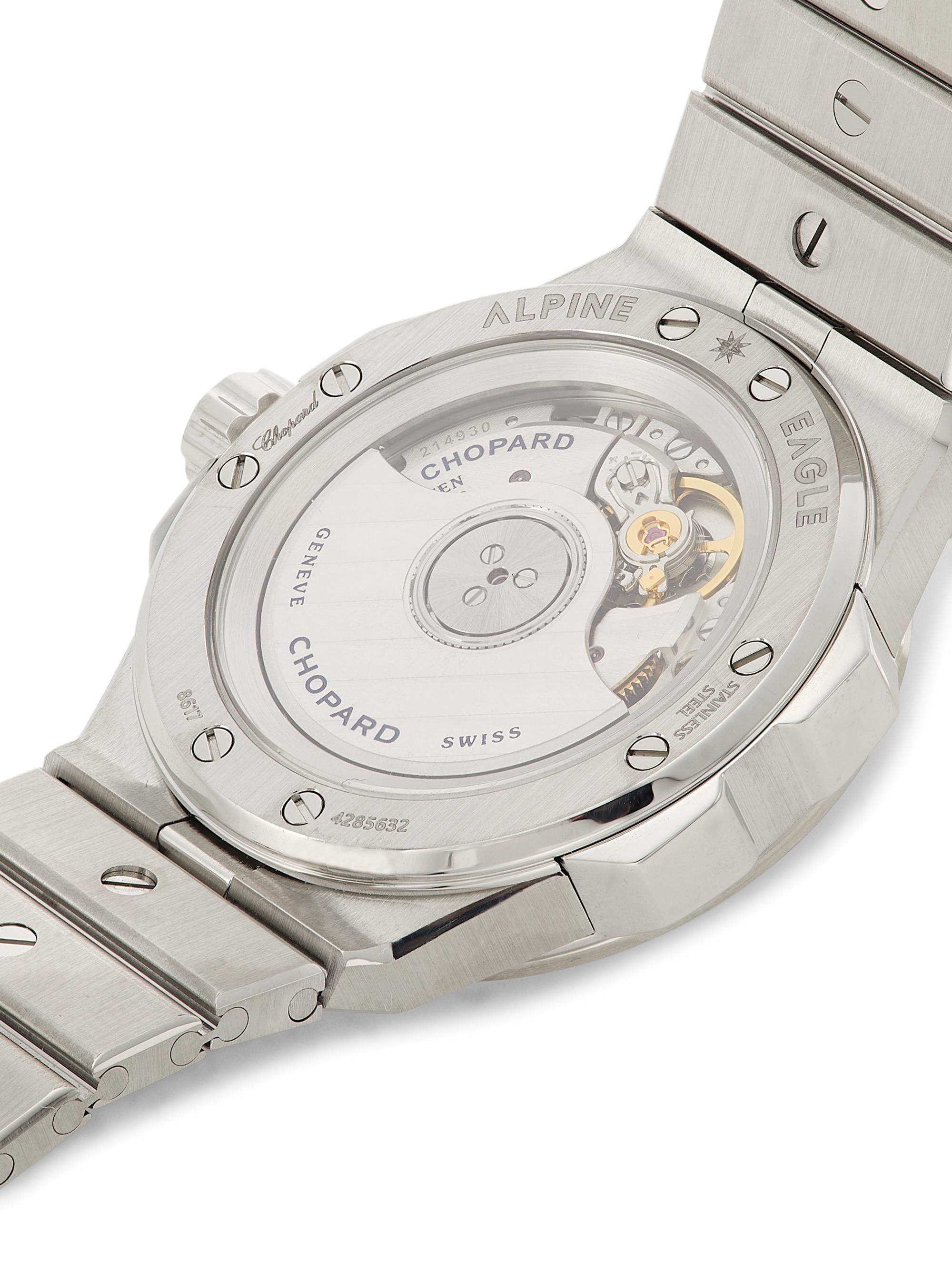Chopard Alpine Eagle Diamond & Stainless Steel Bracelet Watch | Saks ...