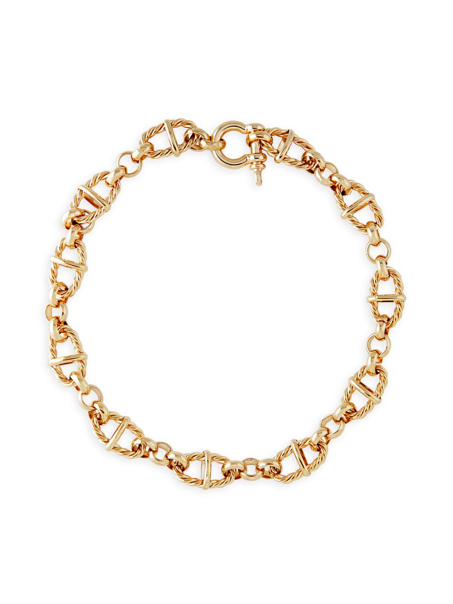 Martha Calvo Cruise 14K-Gold-Plated Chain Necklace | Saks Fifth Avenue