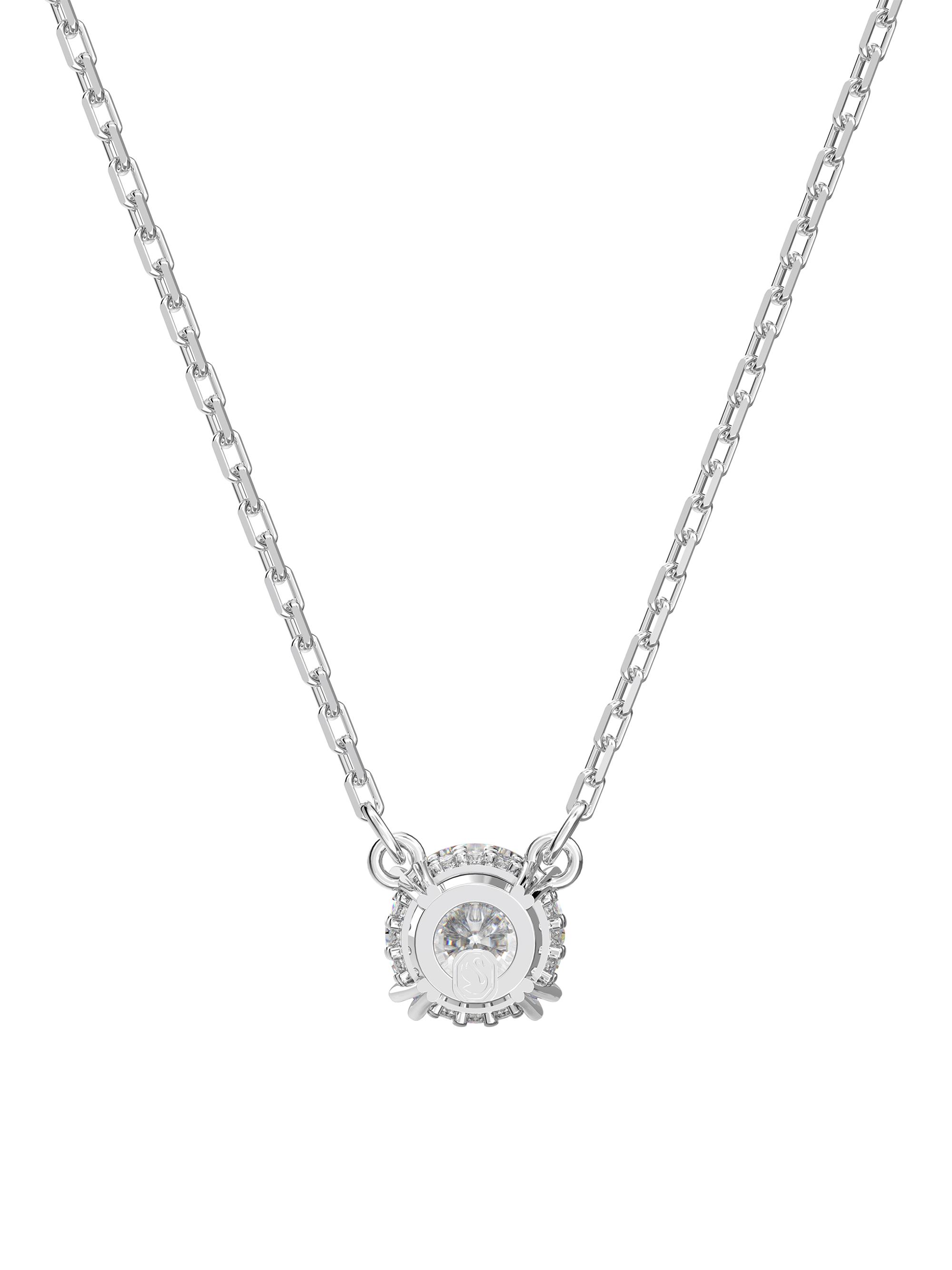 Swarovski Stilla Rhodium-Plated & Crystal Pendant Necklace | Saks Fifth ...