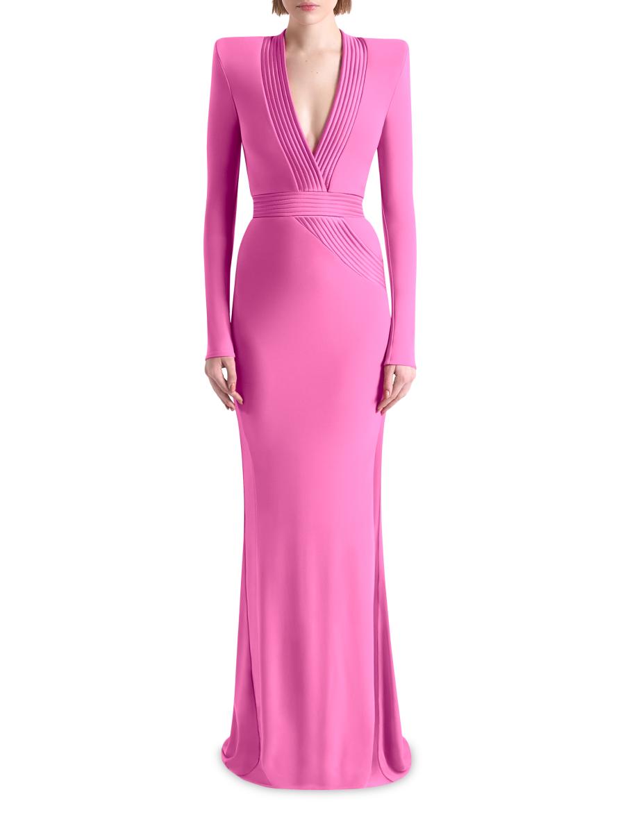 Zhivago Battle Lines The Heiress V-Neck Gown | Saks Fifth Avenue