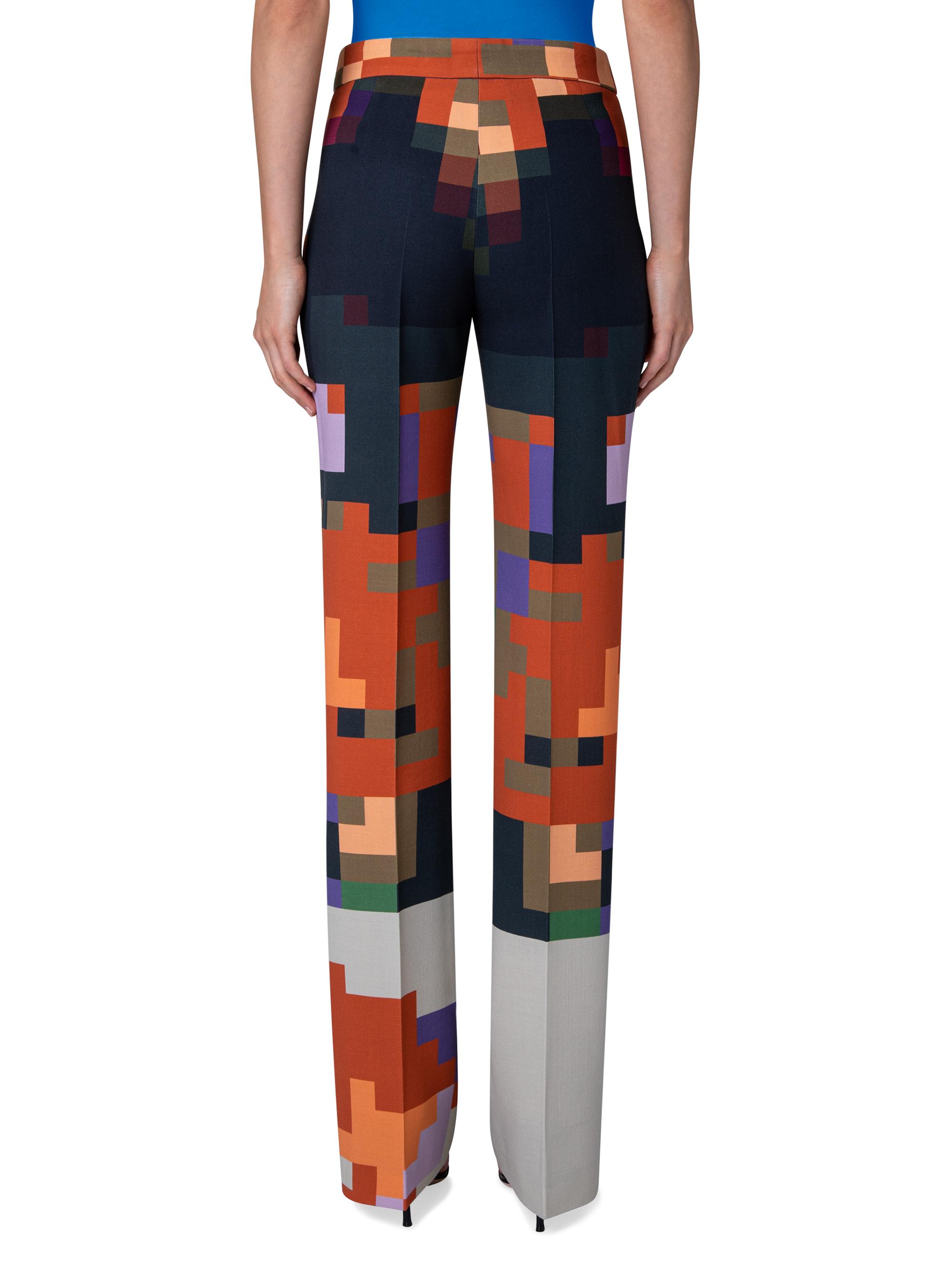 Akris Carl Pixelated Straight-Leg Pants | Saks Fifth Avenue