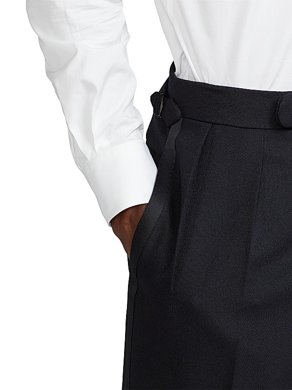 Shop Ralph Lauren Purple Label Gregory Tuxedo Wool Pants Shop Ralph Lauren Purple Label Gregory Tuxedo Wool Pants