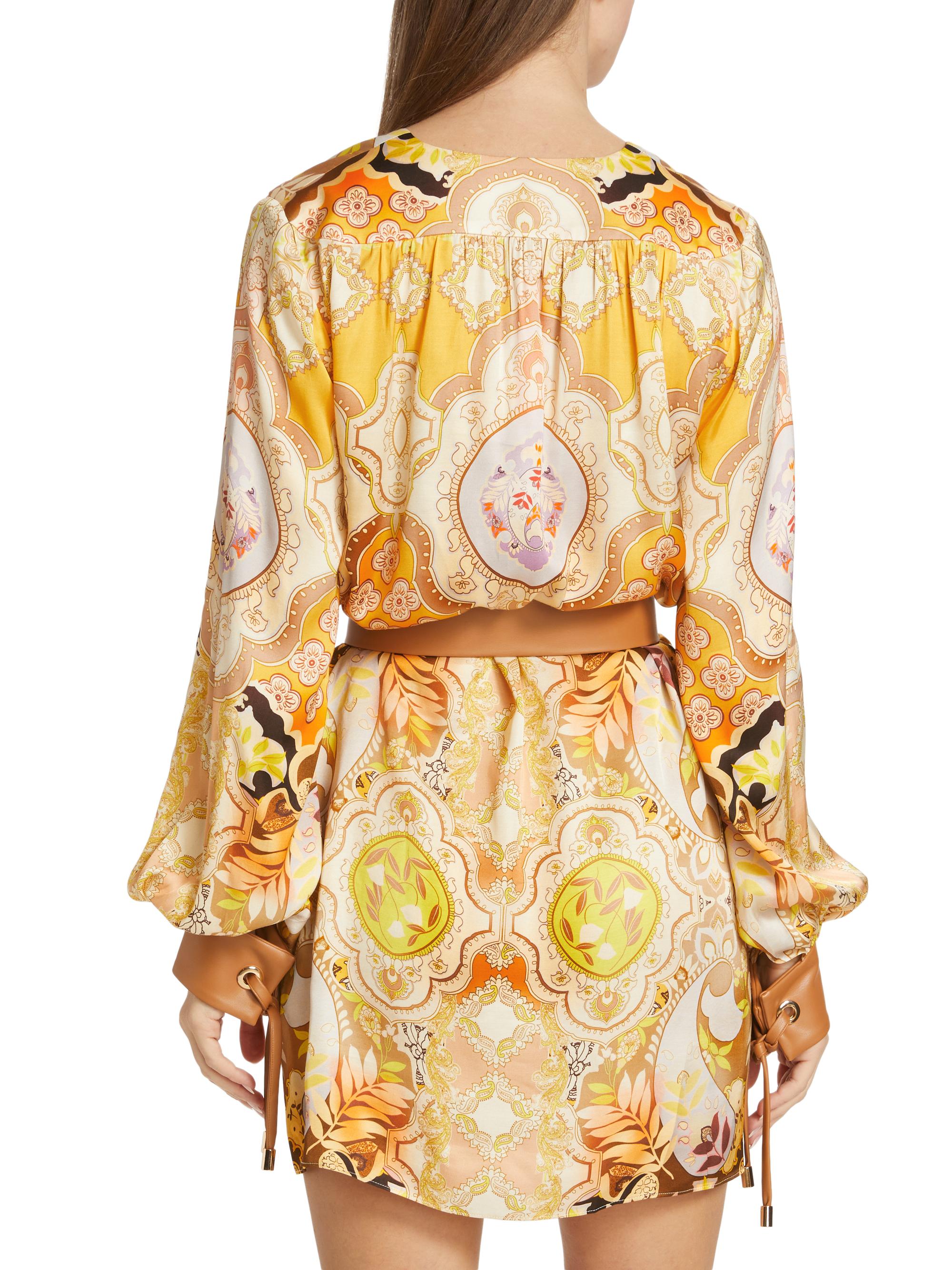 Alexis Story Teller Printed & Belted Minidress | Saks Fifth Avenue