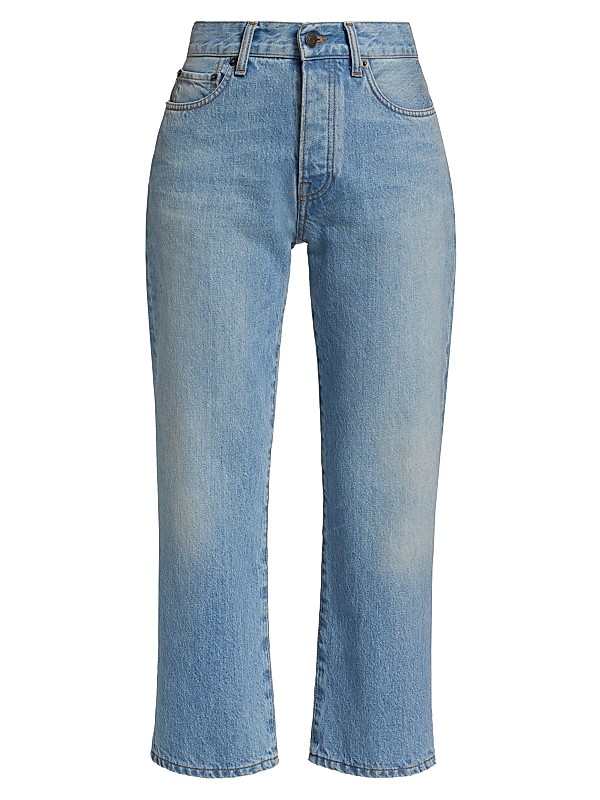 Shop The Row Lesley High-Rise Crop Jeans | Saks Fifth Avenue Shop The Row Lesley High-Rise Crop Jeans | Saks Fifth Avenue