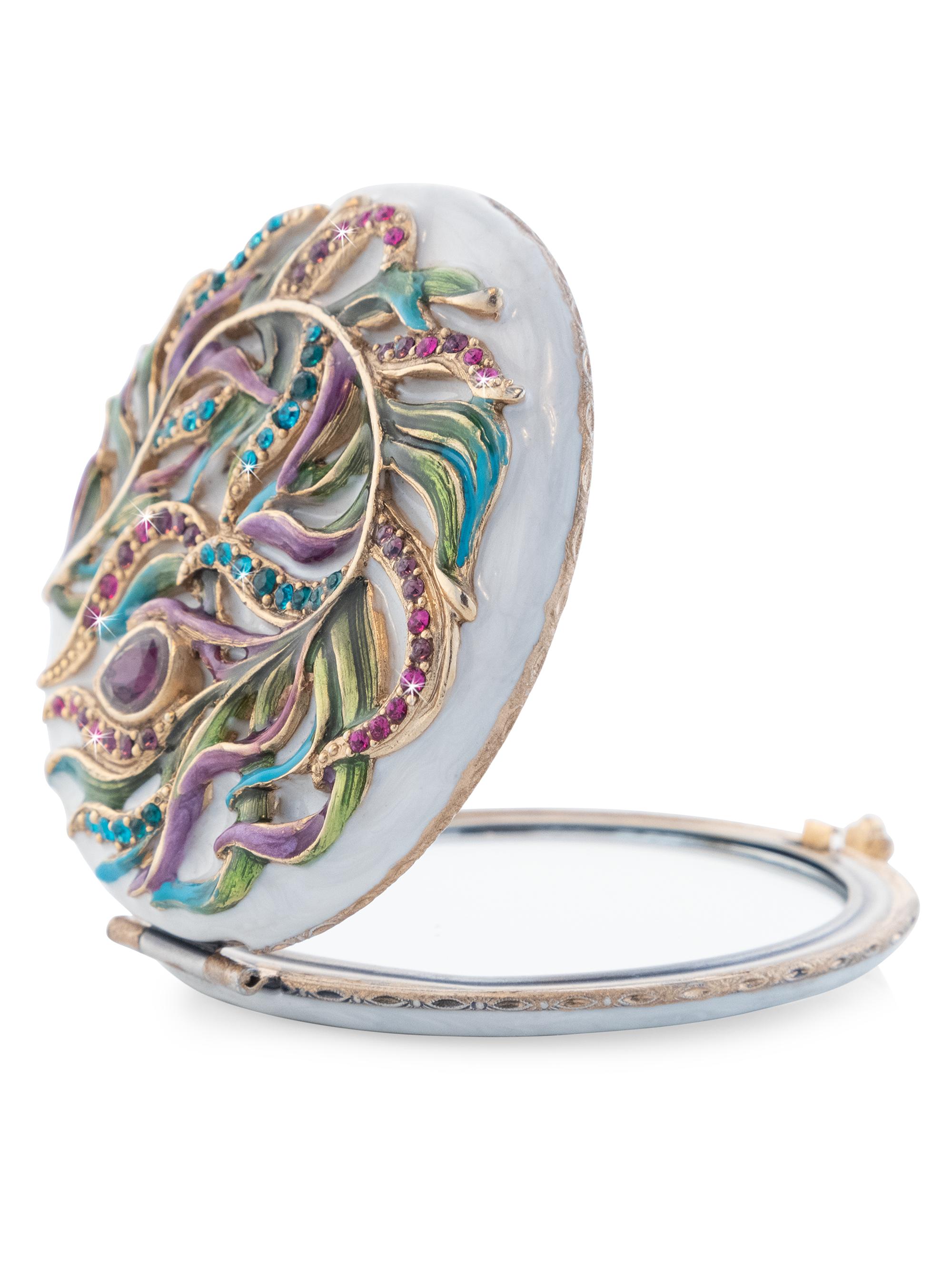 Jay Strongwater Classic Peacock Compact Mirror | Saks Fifth Avenue