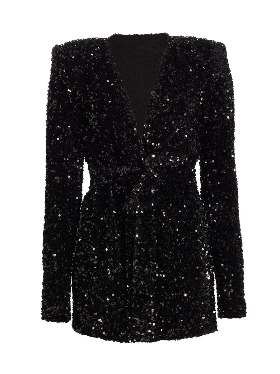 Michael Costello Collection Sterling Sequined Jacket | Saks Fifth Avenue