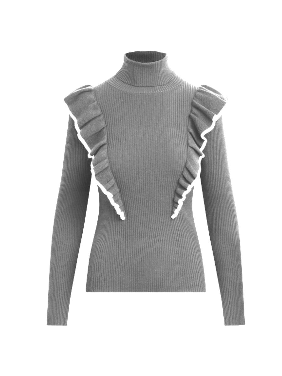 Joe's Jeans Joe's Jeans x Andrea's Lookbook Heather Ruffle Sweater ...