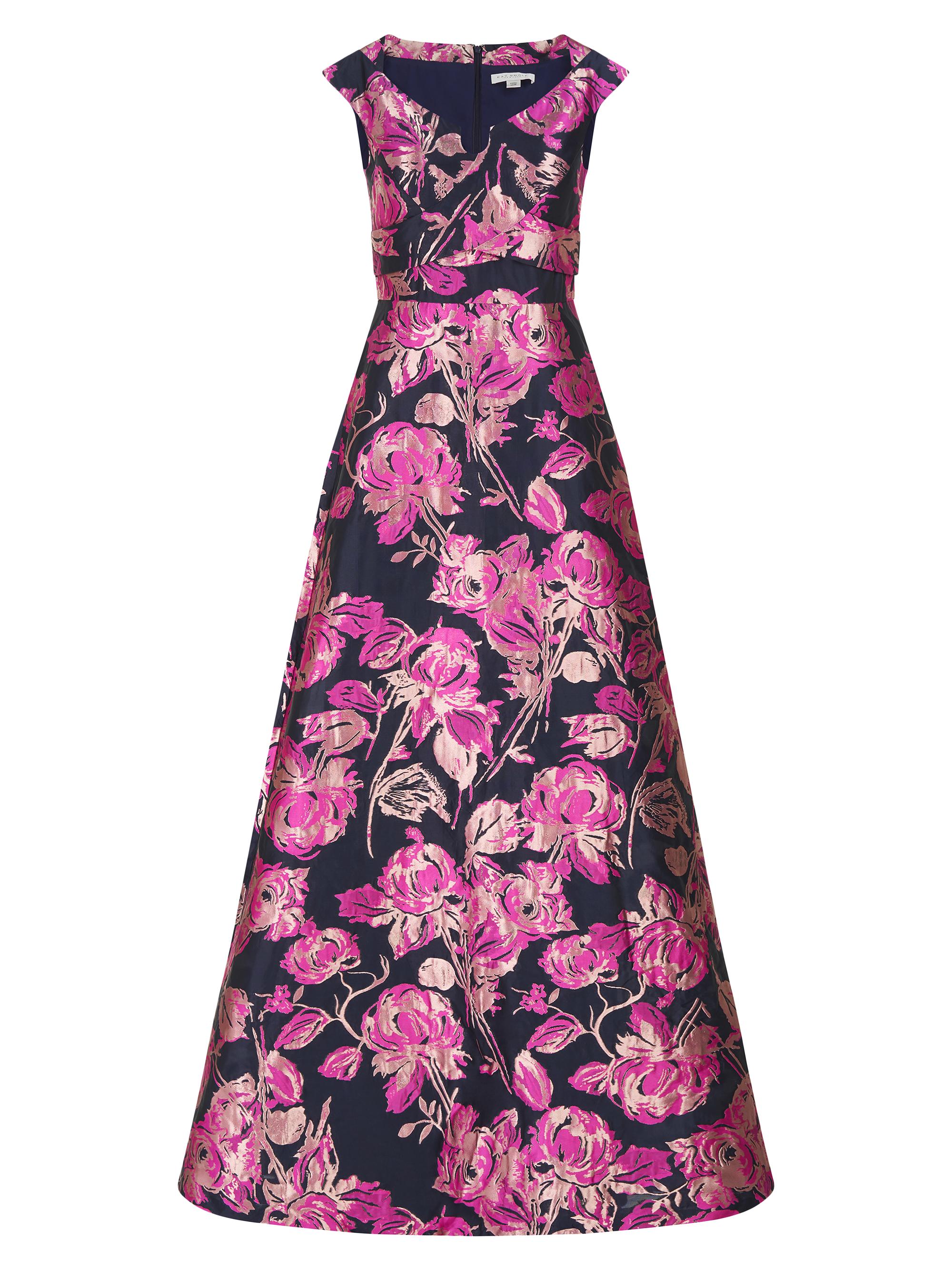 Kay Unger Yvette Rose Jacquard Gown | Saks Fifth Avenue