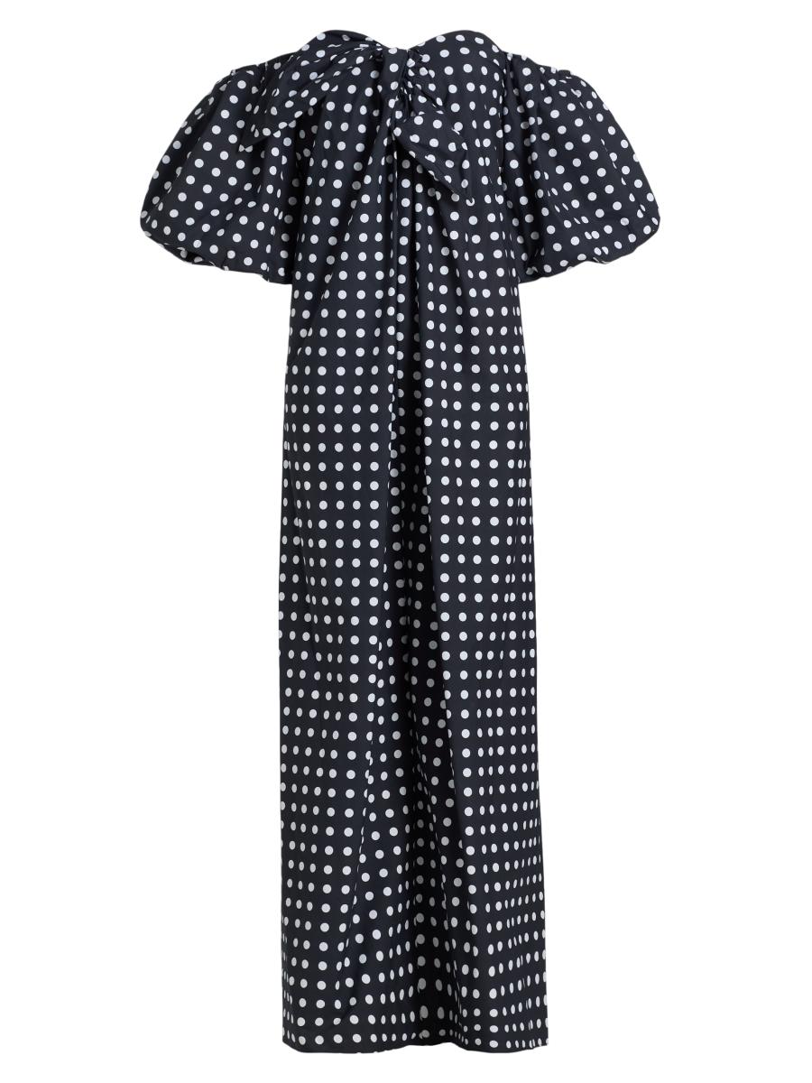 Caroline Constas Reyna Polka Dot Cotton-Blend Puff Sleeve Maxi Dress ...