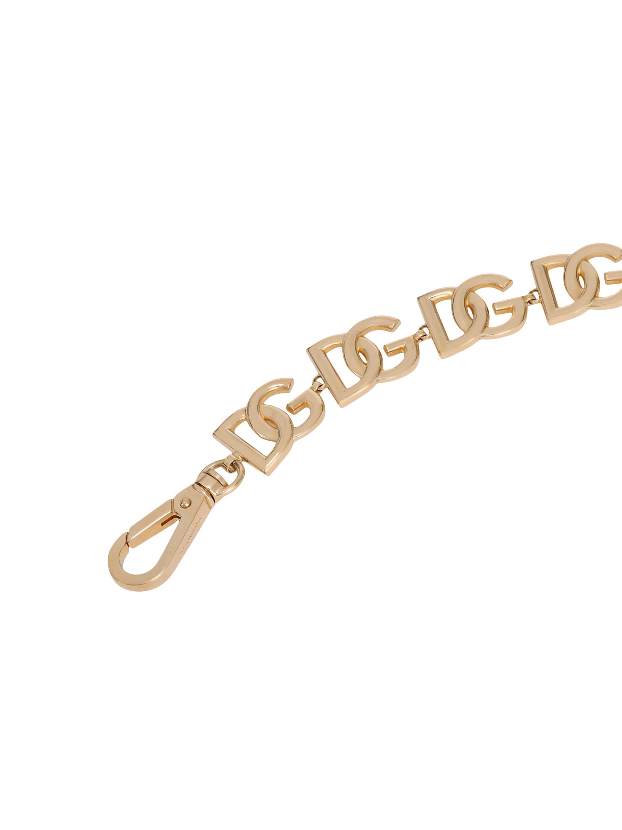 Dolce&Gabbana Gold-Plated & Plexiglass Faux Pearl DG Chain Bracelet ...