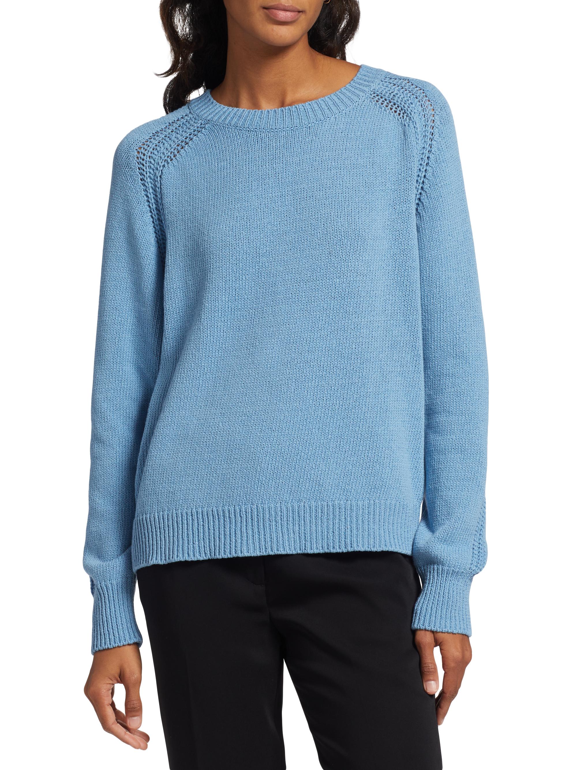 Saks Fifth Avenue COLLECTION Cotton Crewneck Sweater | Saks Fifth Avenue