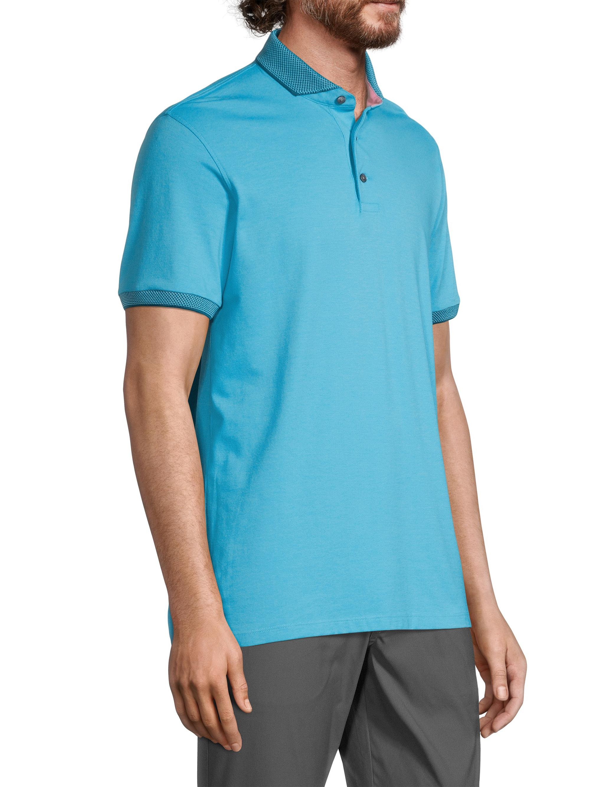 Greyson Stretch Cotton-Blend Short-Sleeve Polo Shirt | Saks Fifth Avenue