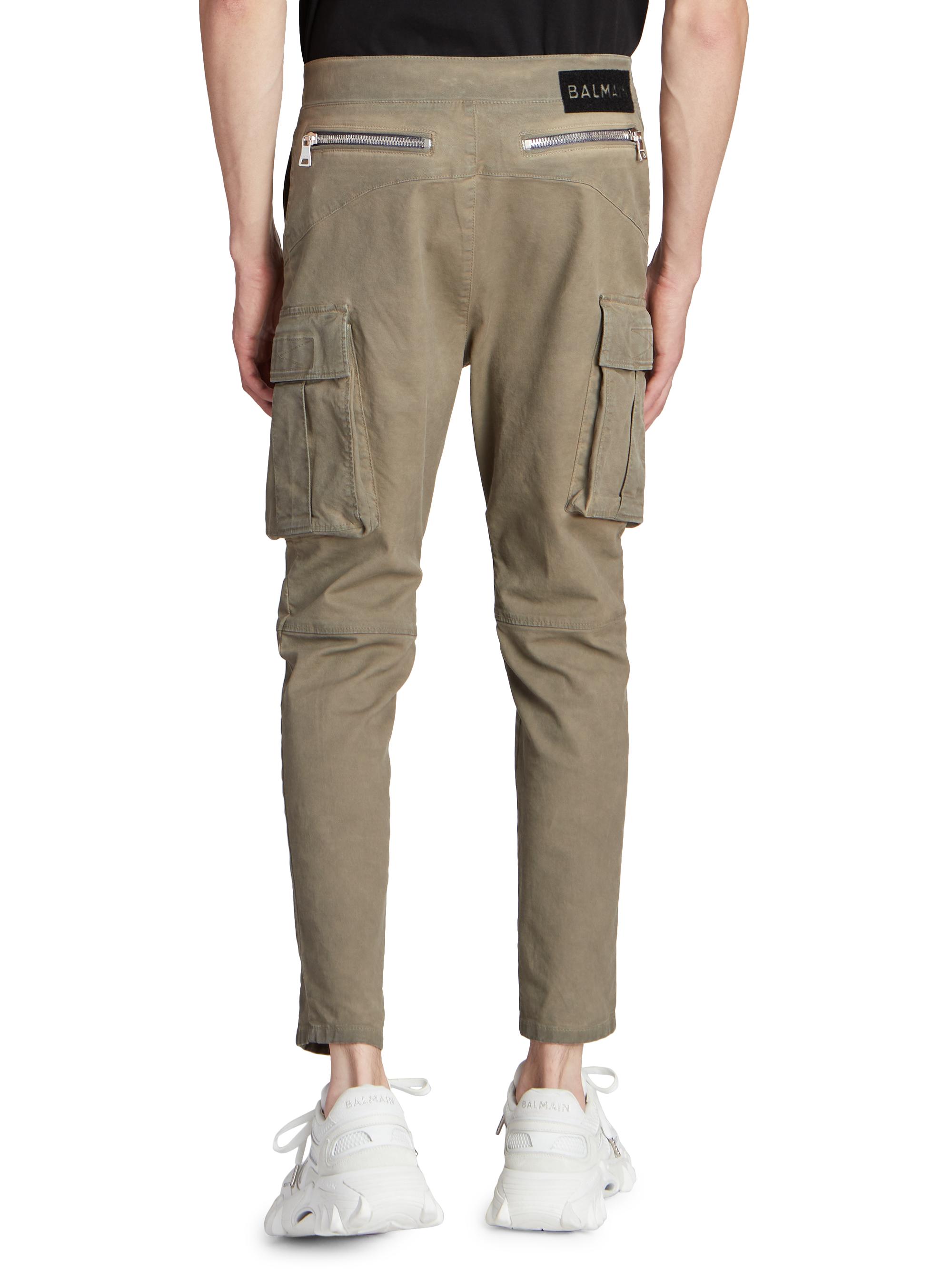 Balmain Mesh-Accent Tapered Cargo Pants | Saks Fifth Avenue
