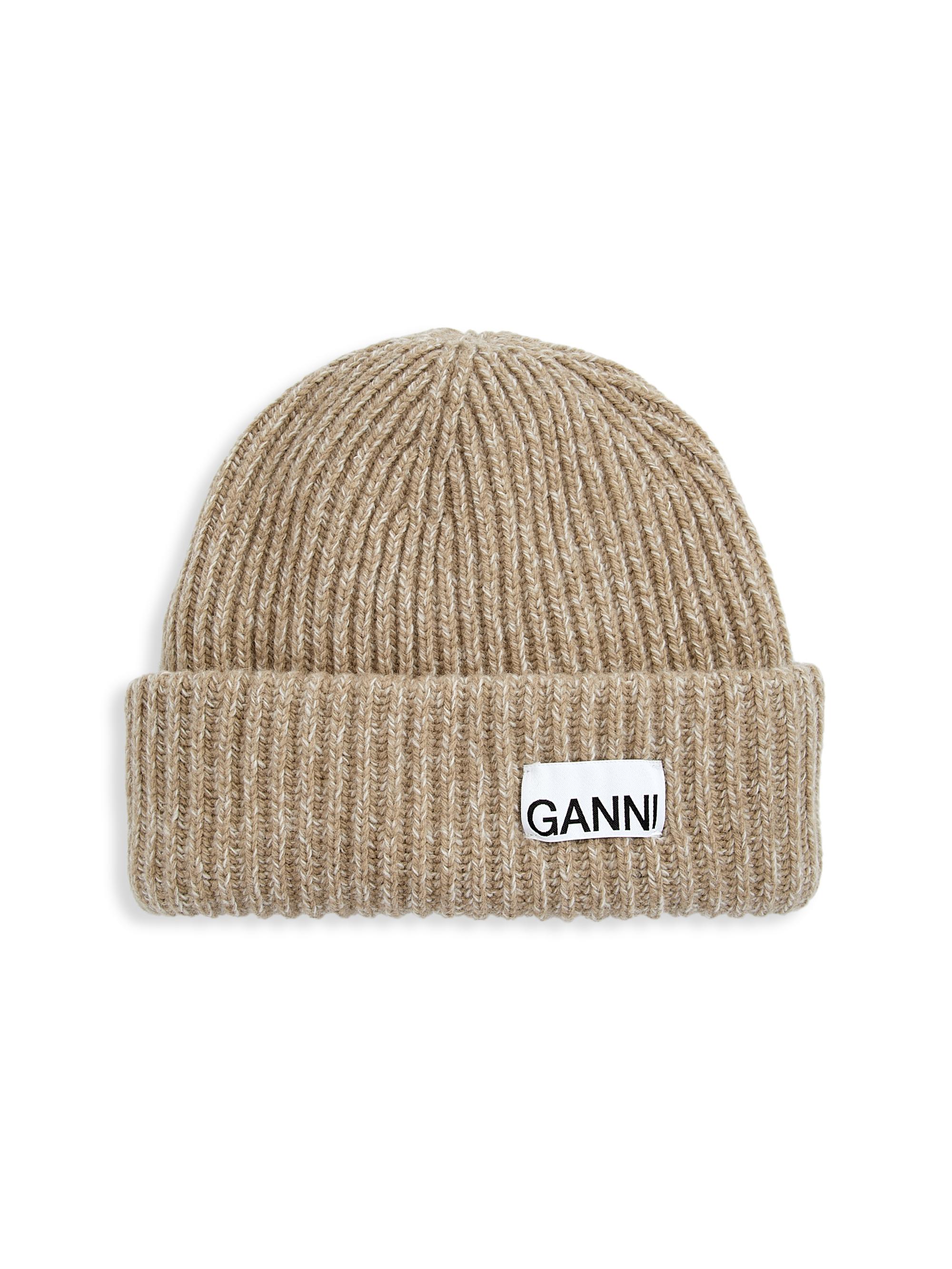 Shop Ganni Structured Rib-Knit Beanie | Saks Fifth Avenue